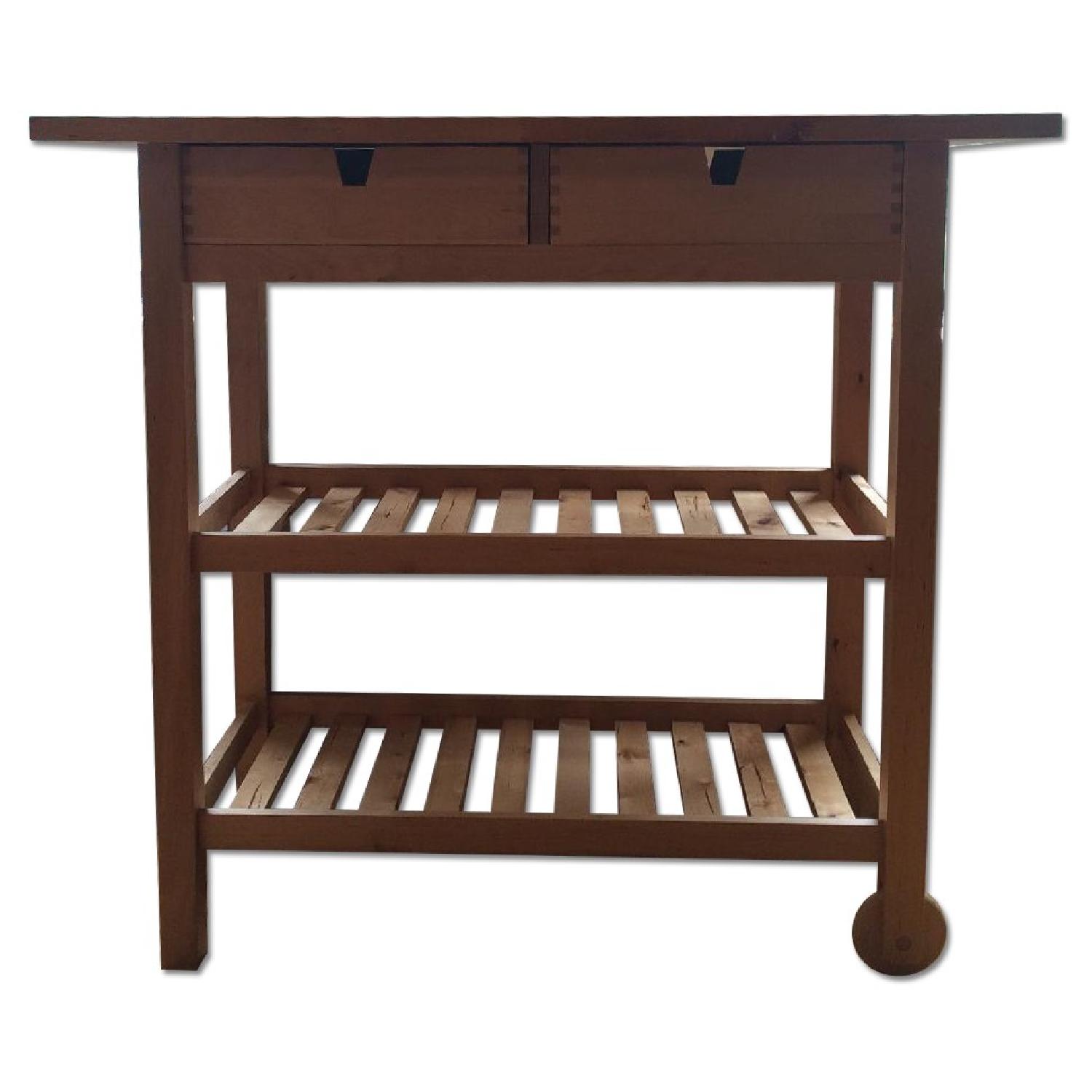 Ikea Forhoja Kitchen Cart/Counter Top Table - AptDeco