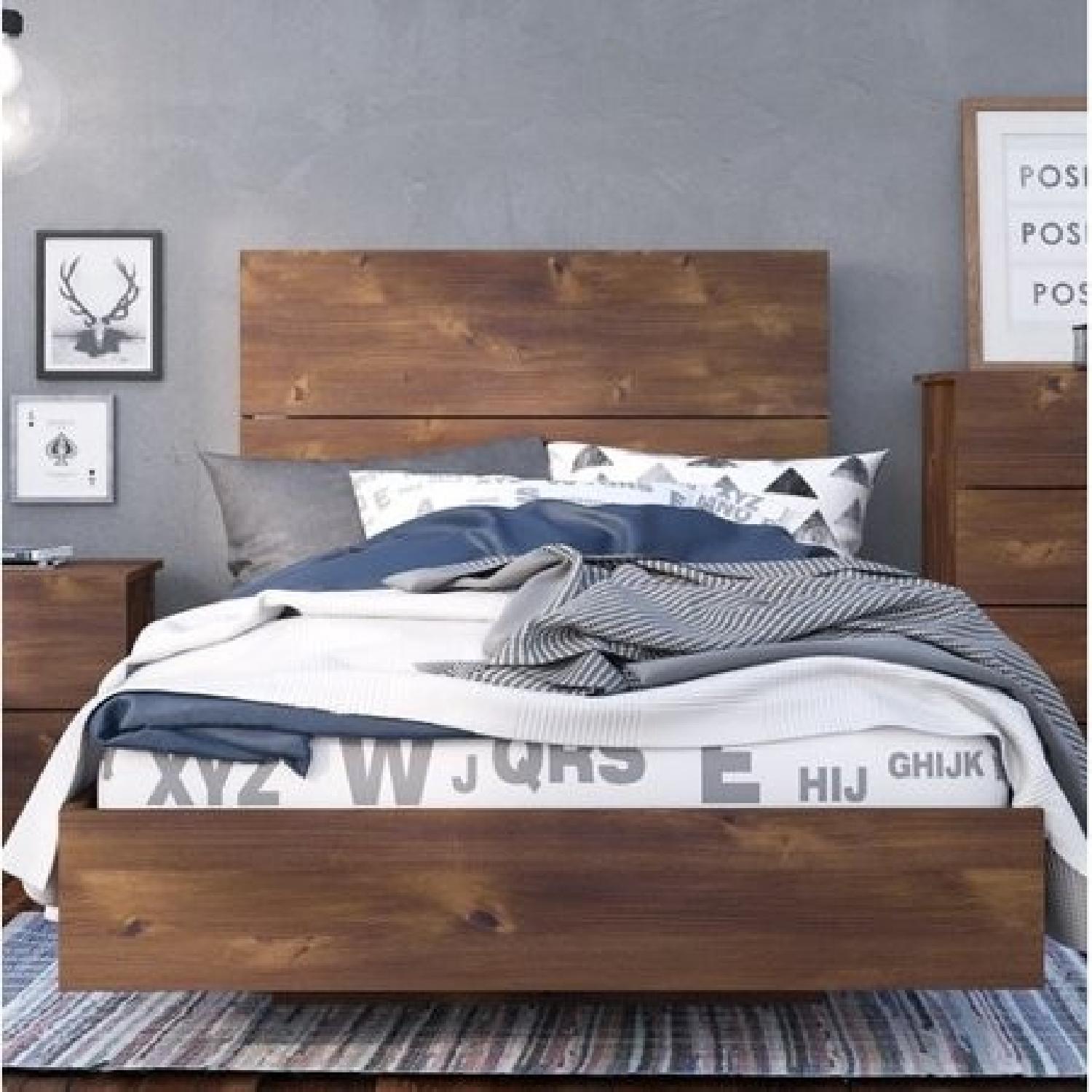 Union Rustic Queen Lockheart Platform Bed - AptDeco