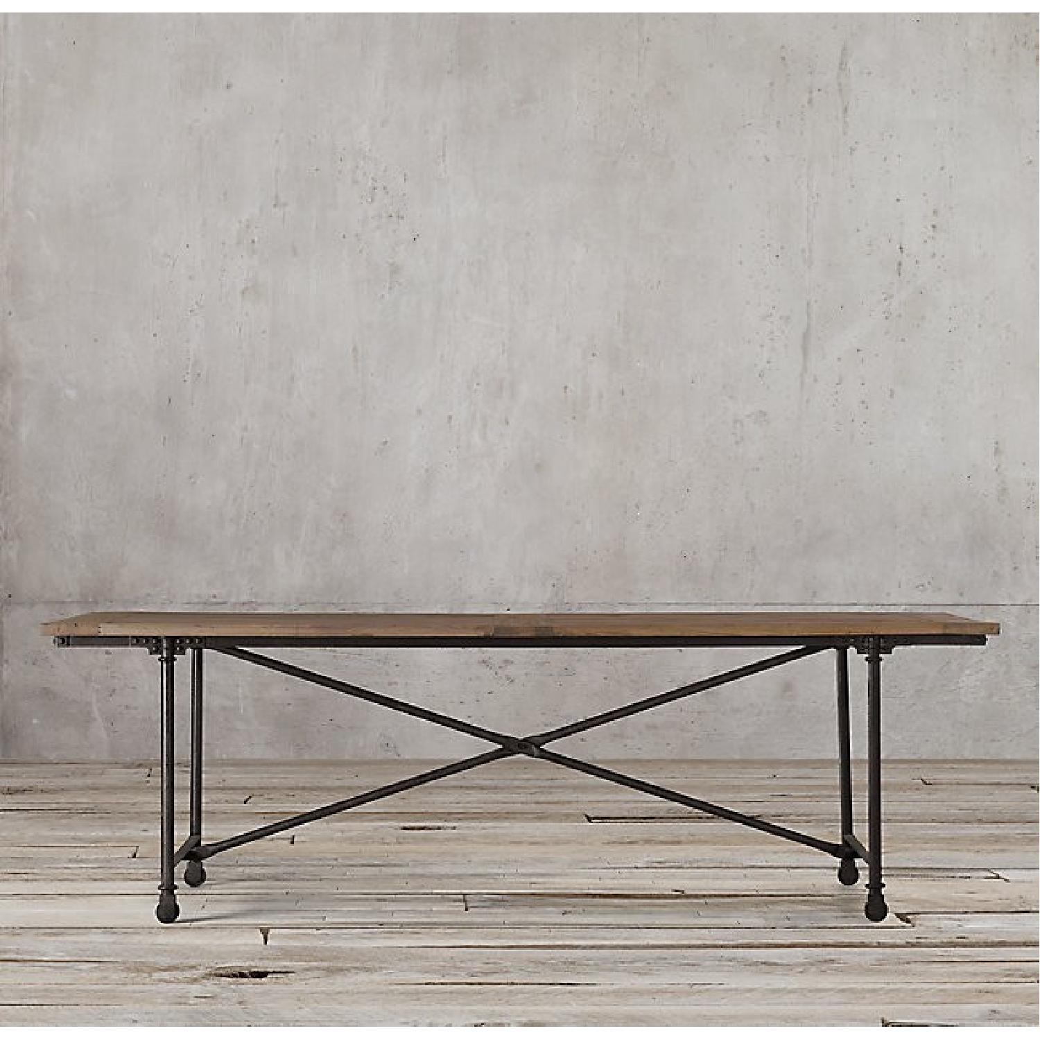 Restoration Hardware Flatiron Rectangle Dining Table - AptDeco