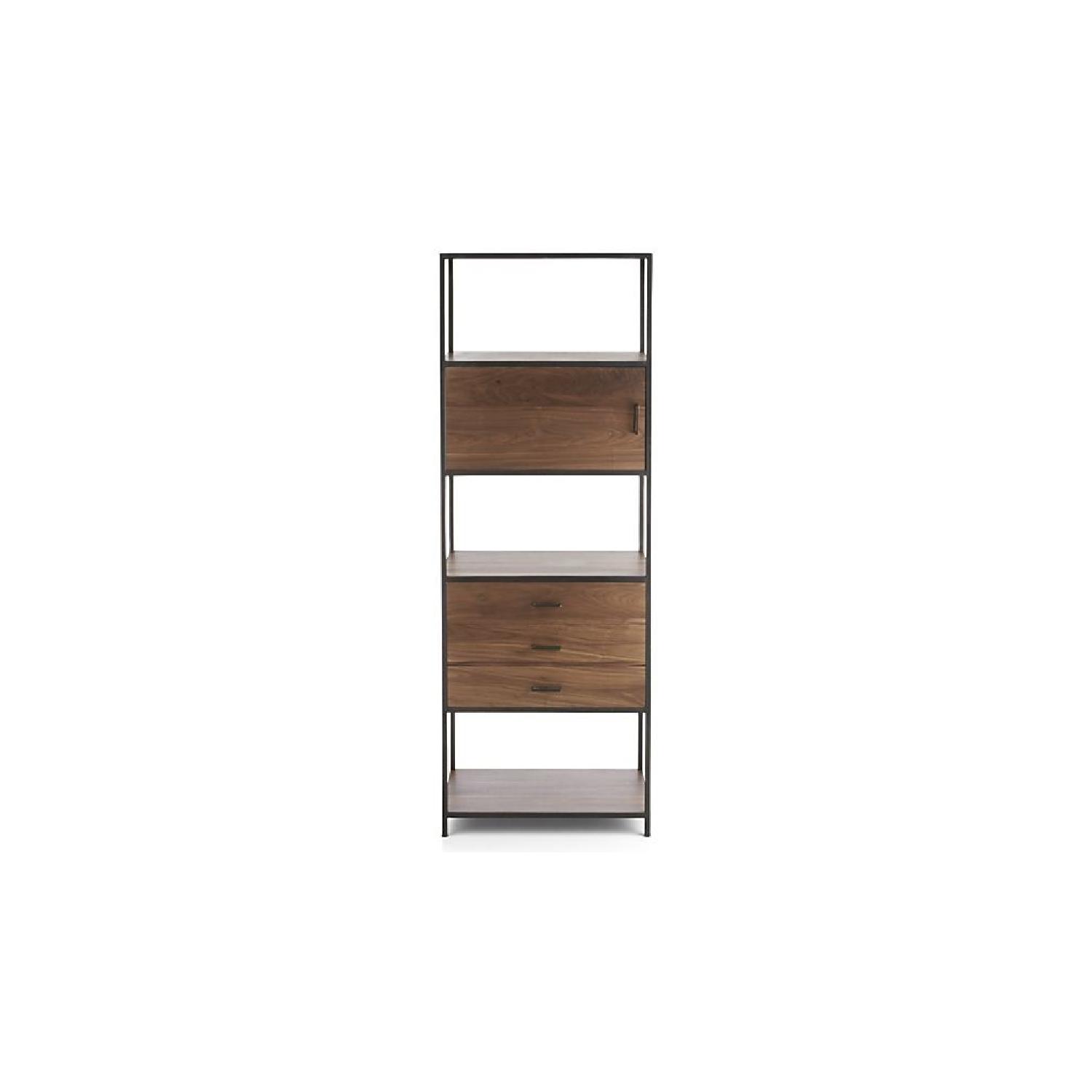 Crate & Barrel Knox Tall Storage Bookcase - AptDeco