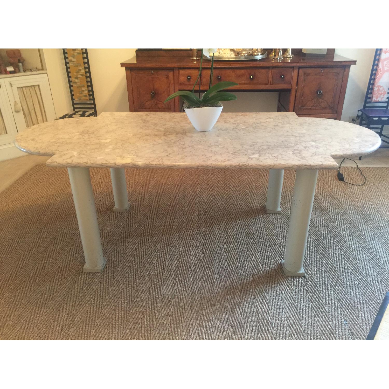 Custom Stone Dining Table - AptDeco