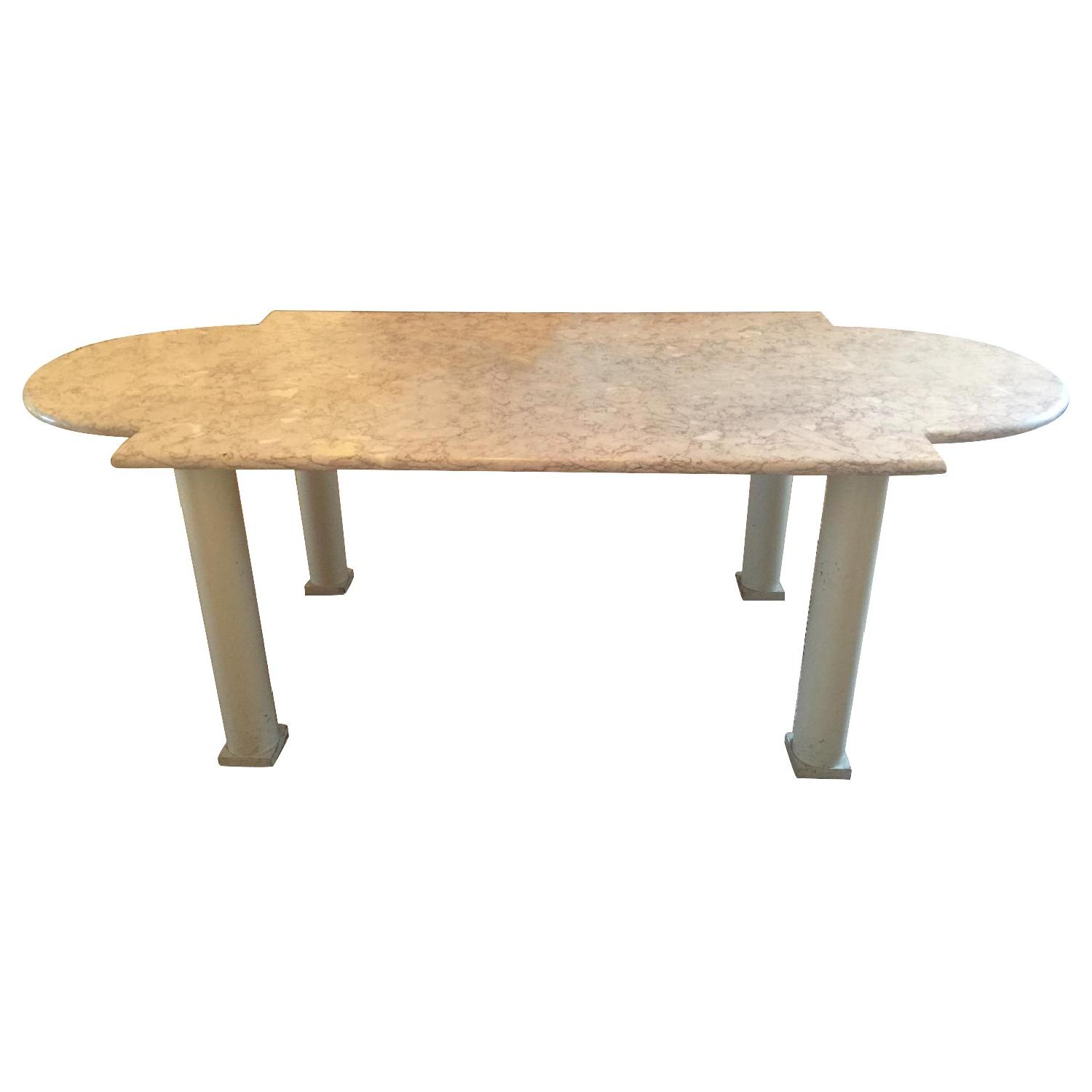 Custom Stone Dining Table - AptDeco