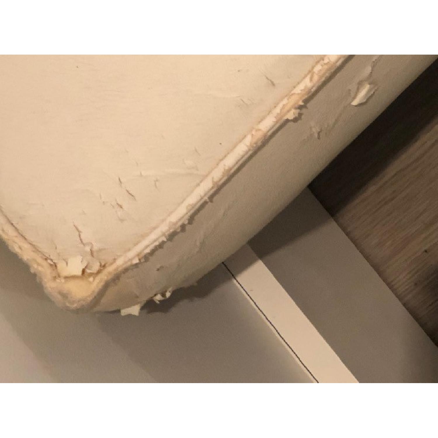 CB2 Mid Century Modern Futon Sleeper w/ Metal Base - AptDeco