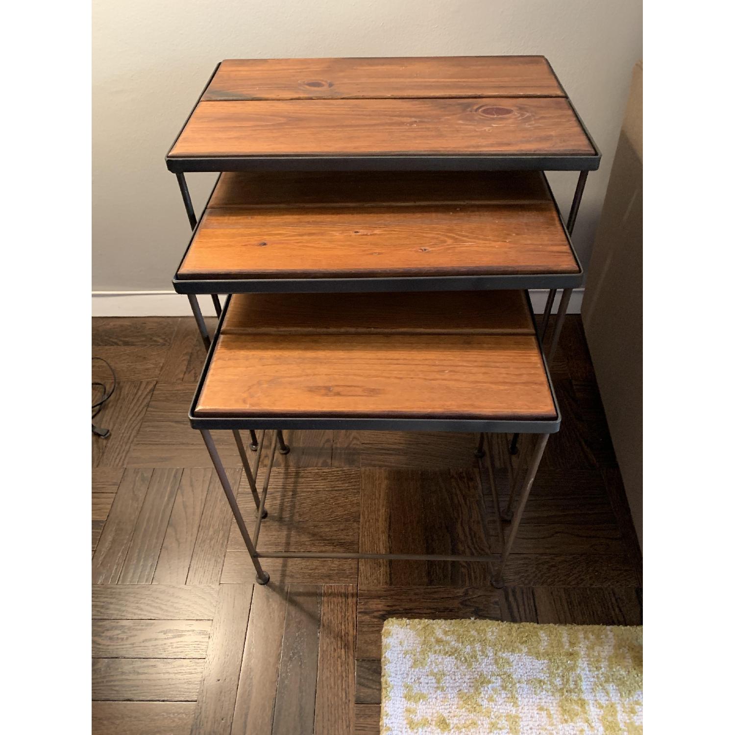Pottery Barn 3 Piece Nesting Tables - AptDeco