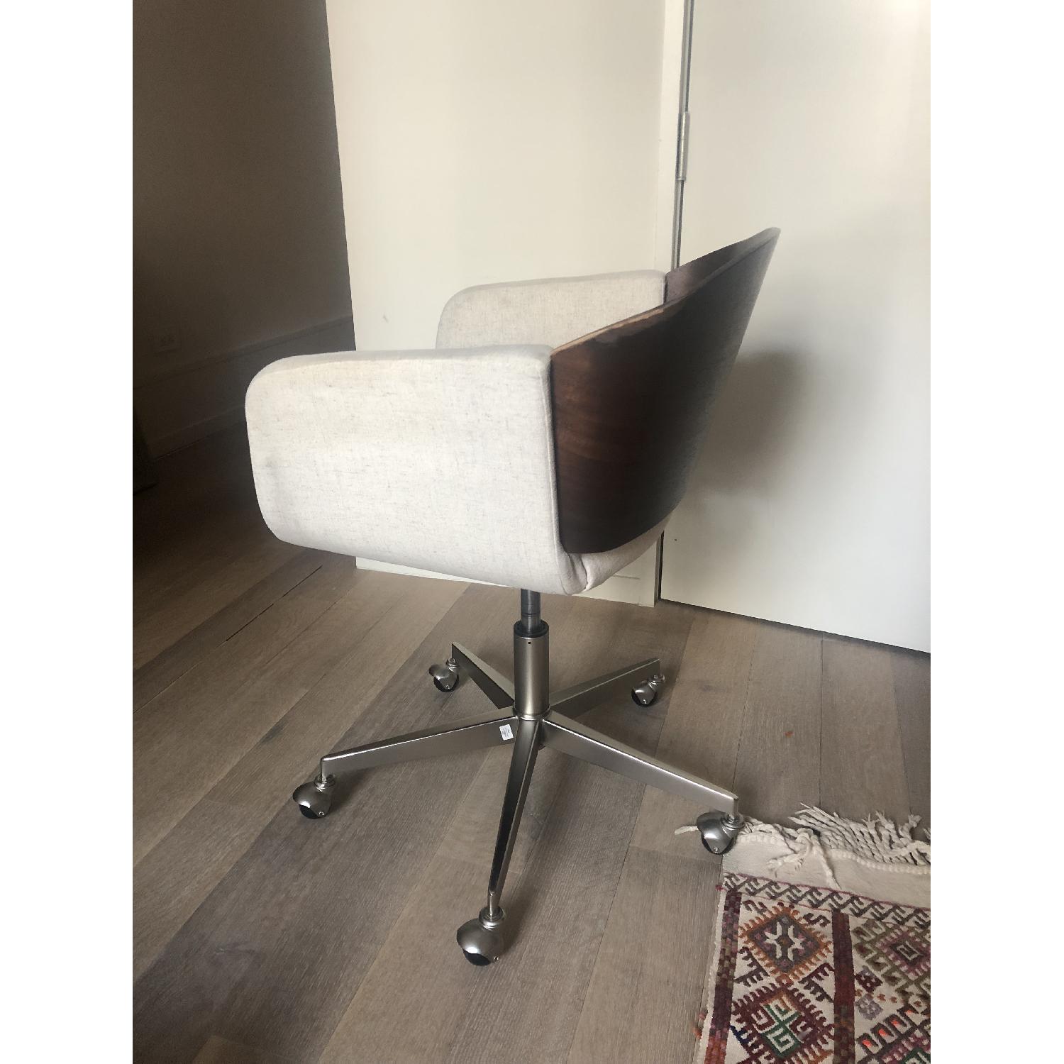 CB2 Wood Back Office Chair - AptDeco