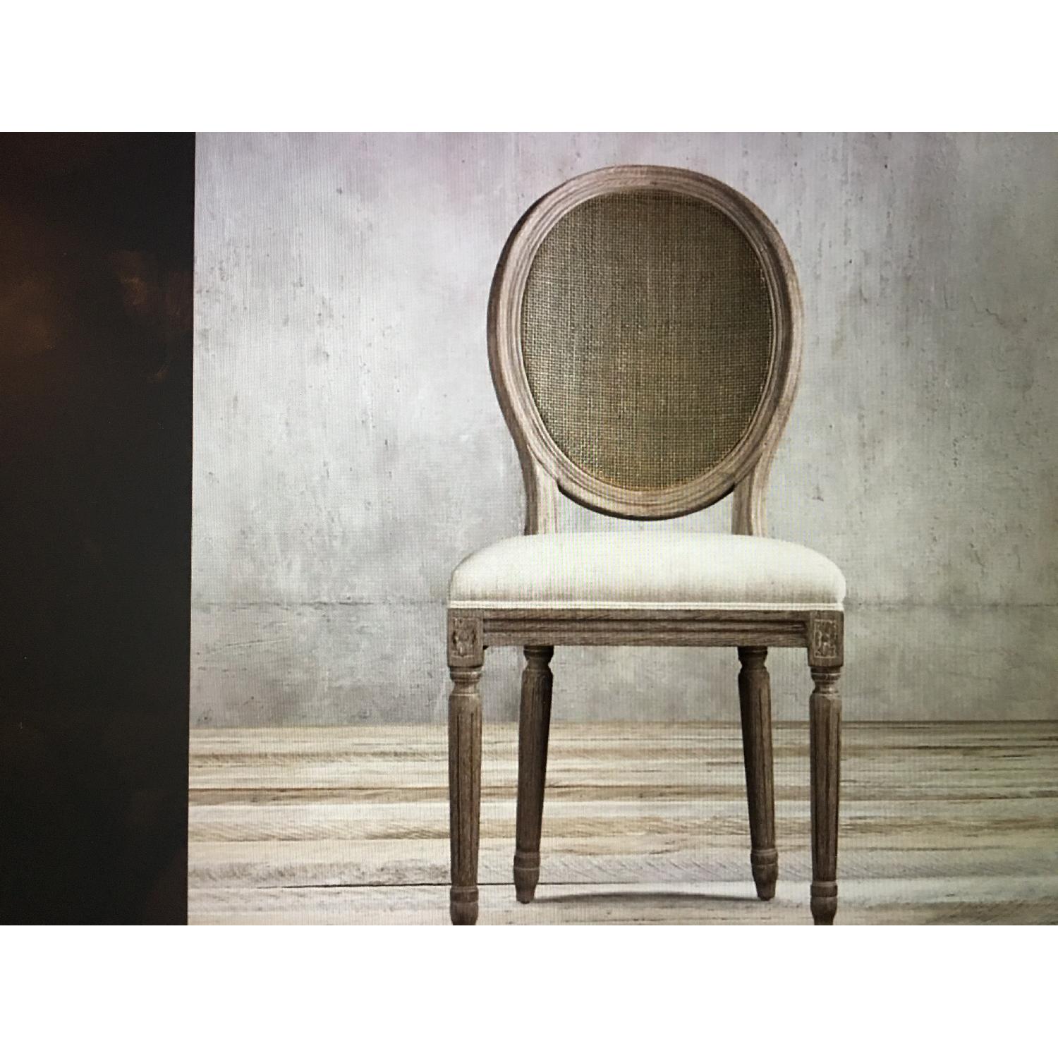 Restoration Hardware Rectangular Dining Table w/ 6 Chairs - AptDeco