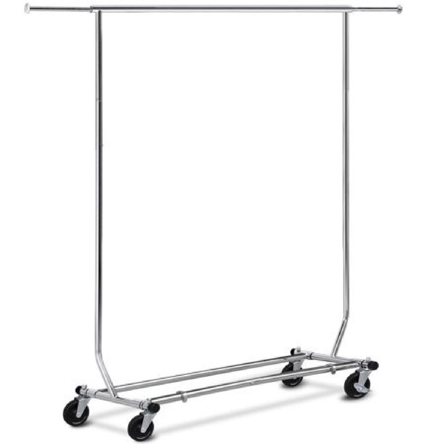 Extendable Stainless Steel Heavy Duty Garment Rack - AptDeco