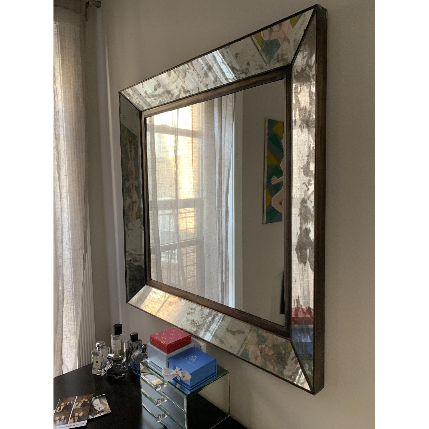 Crate & Barrel Dubois Large Square Wall Mirror - AptDeco