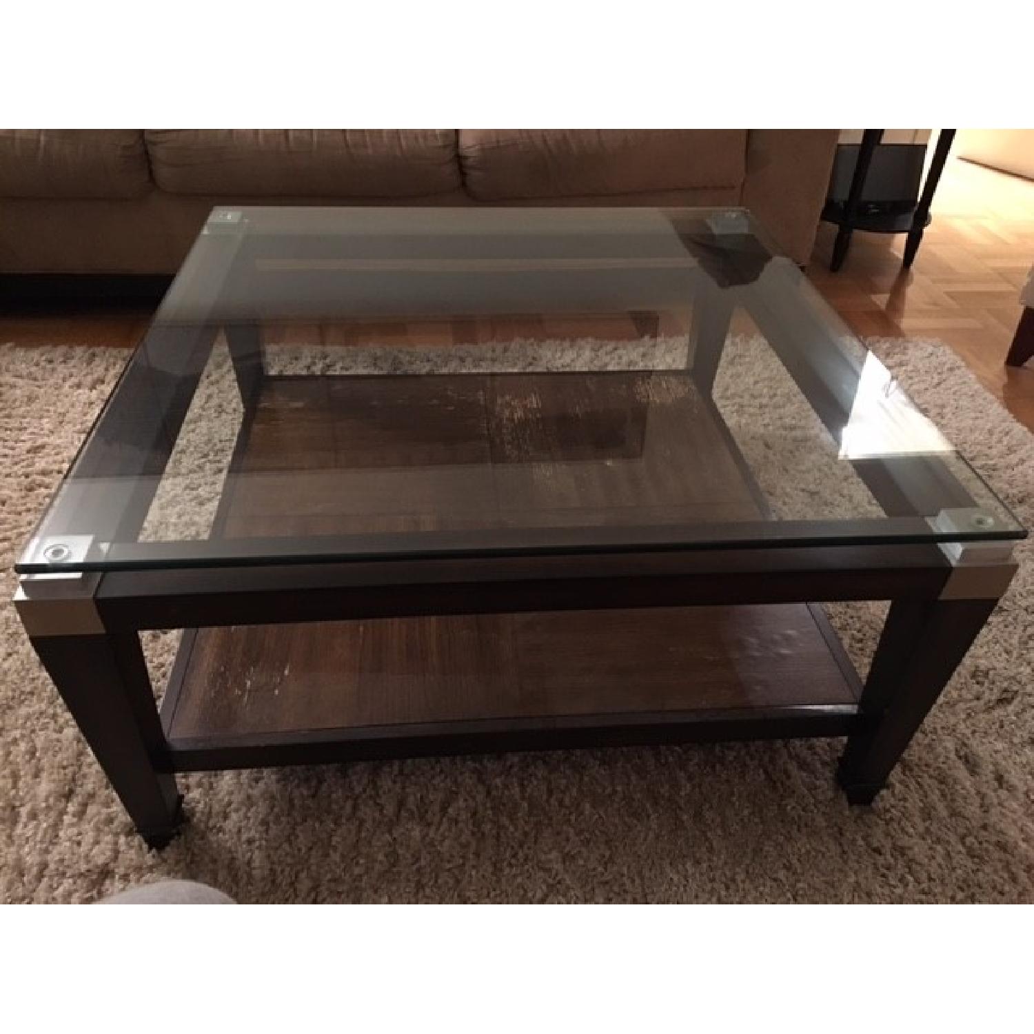Dunhill Glass Coffee Table - AptDeco