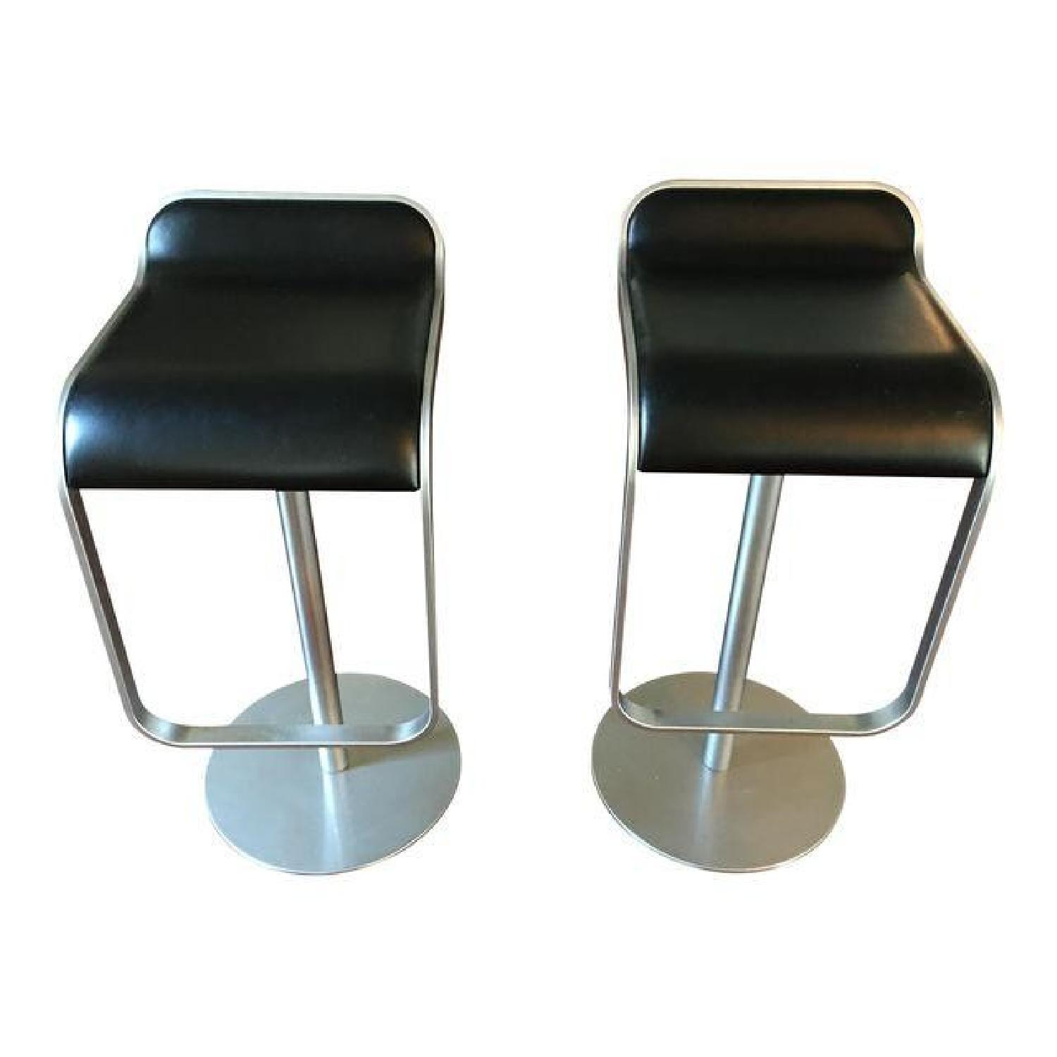 LaPalma Italy Lem Piston Bar Stools - AptDeco