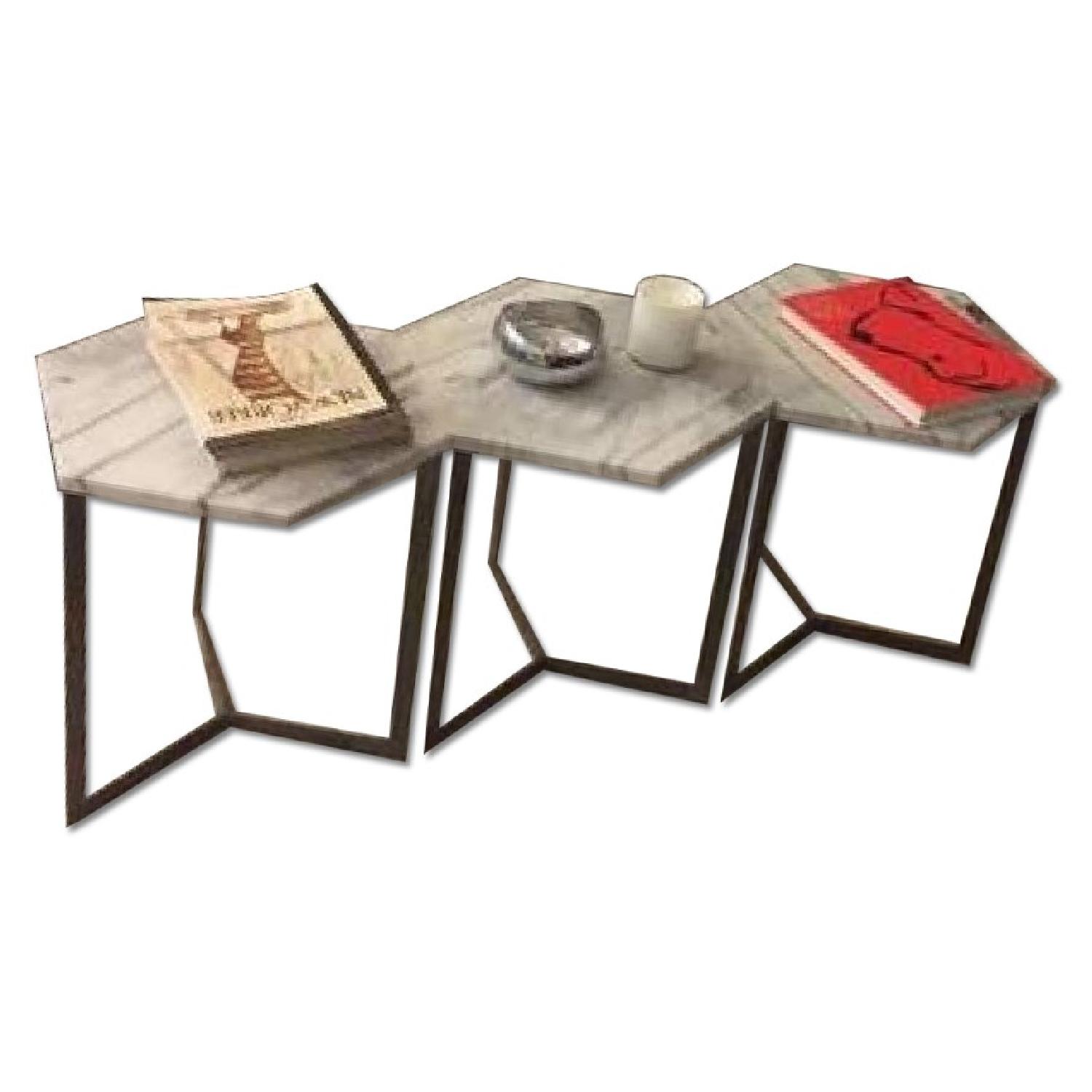 West Elm Hex Side Tables - AptDeco