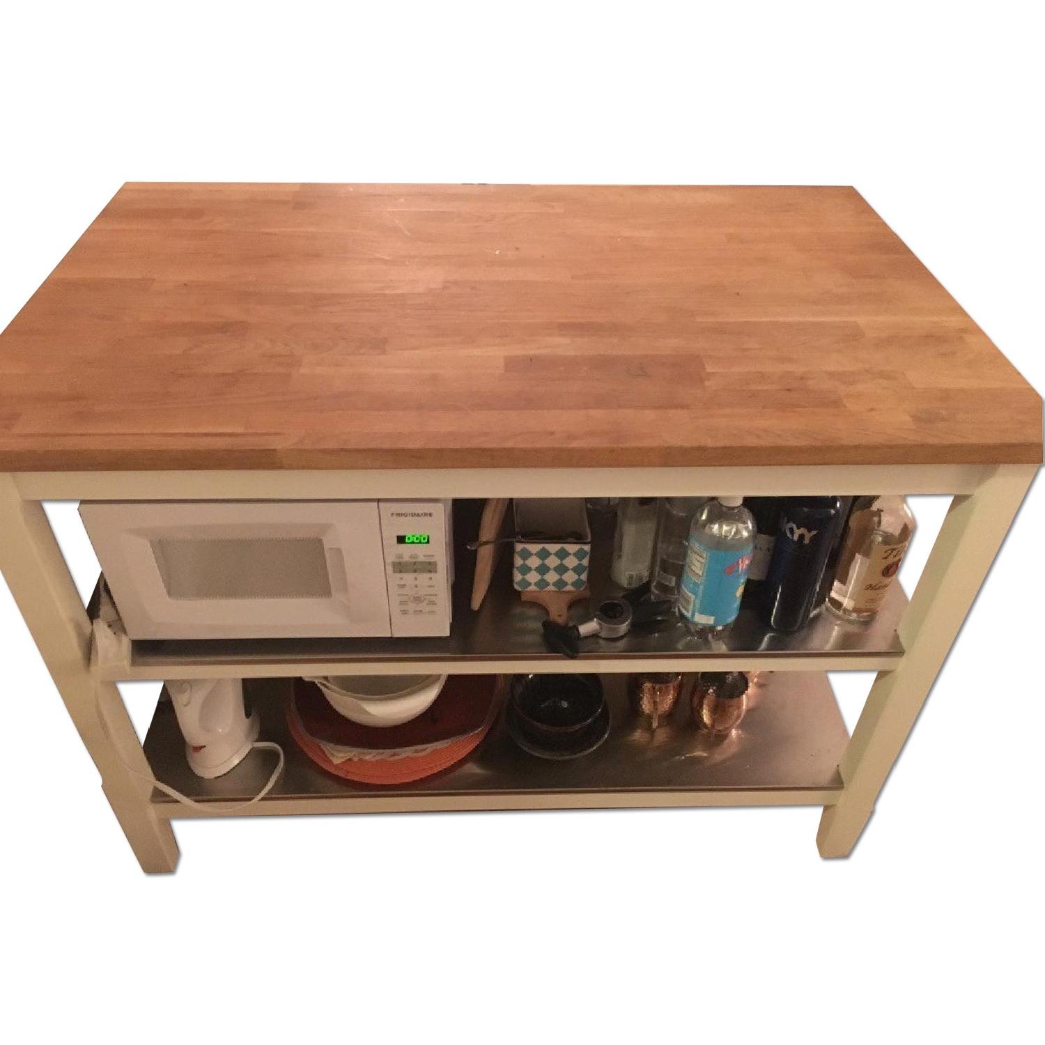 Ikea High Top Table w/ Bar - AptDeco