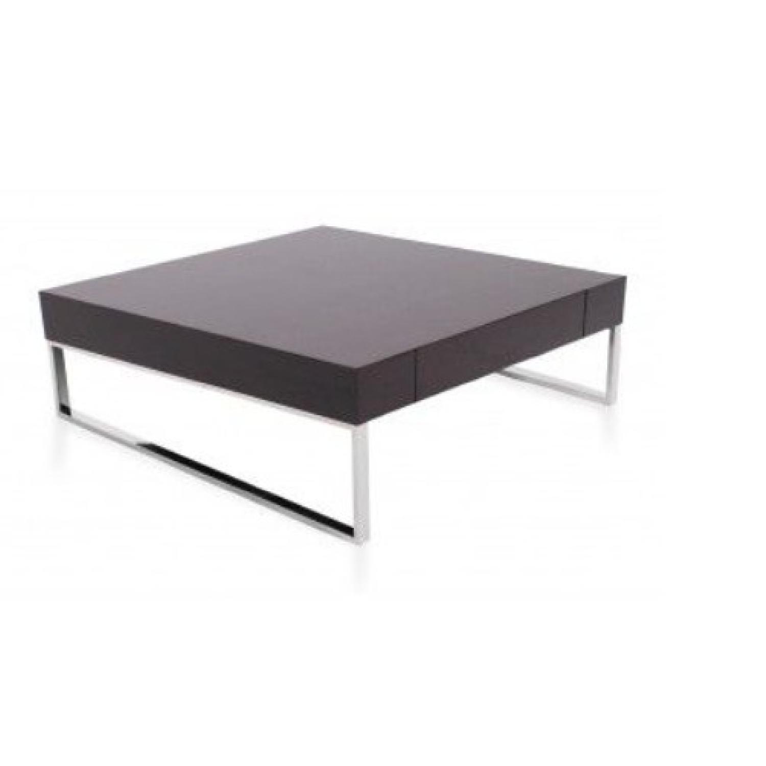 Modani Dark Wood Coffee Table - AptDeco
