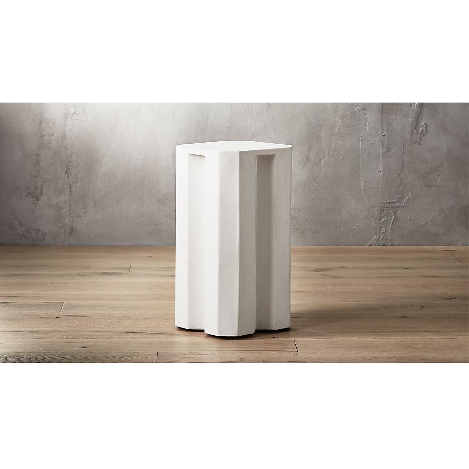 CB2 Hex Small Ivory Side Table - AptDeco