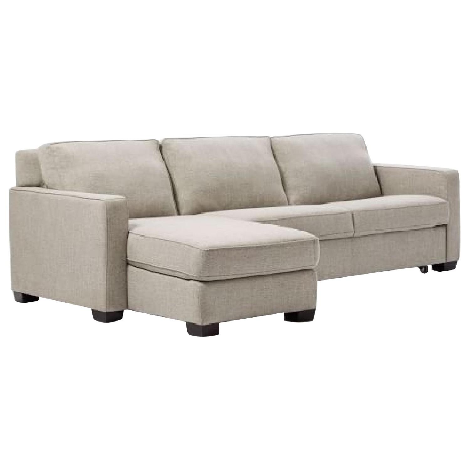 West Elm Henry 2 Piece Full Sleeper Sectional w Storage