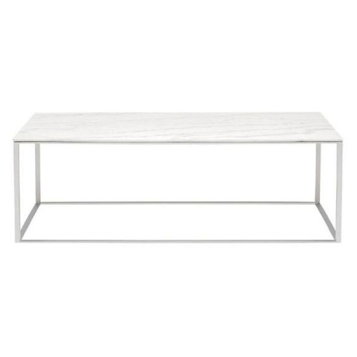 Blu Dot Marble Coffee Table - AptDeco