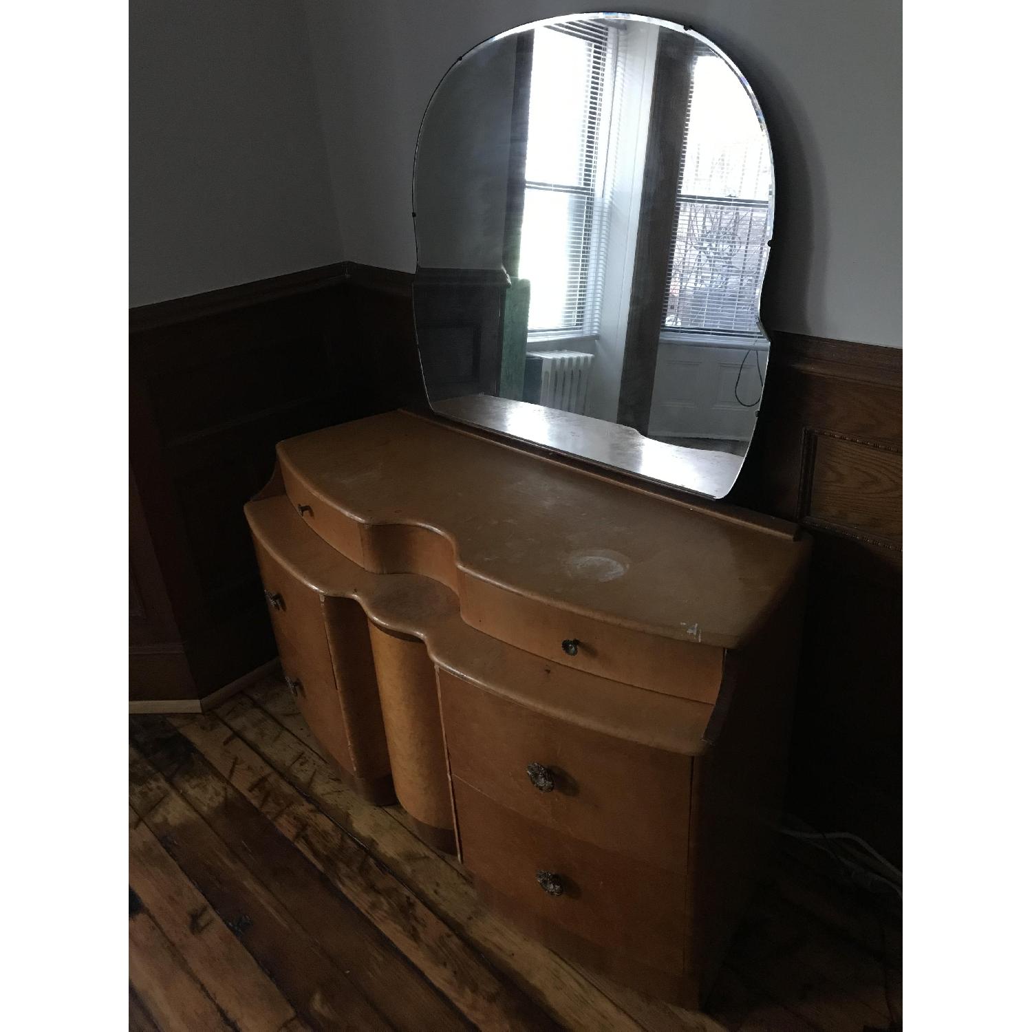 Art Deco Dresser w/ Detachable Mirror - AptDeco