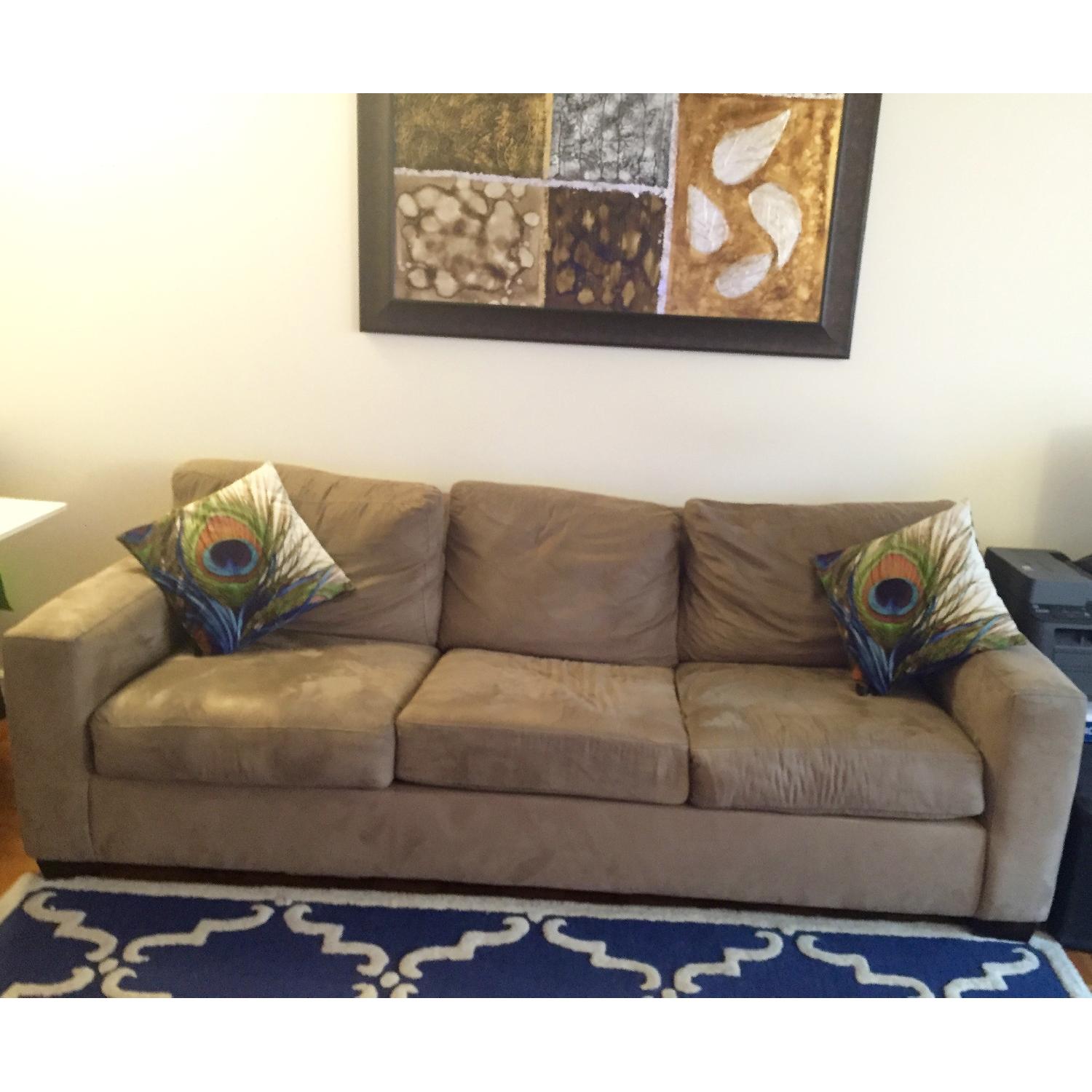 Microsuede Sleeper Sofa - AptDeco