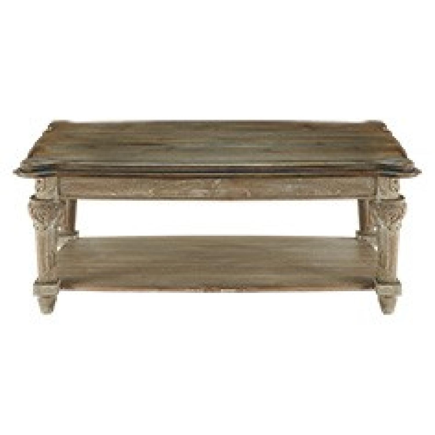 Arhaus Teak Coffee Table - AptDeco