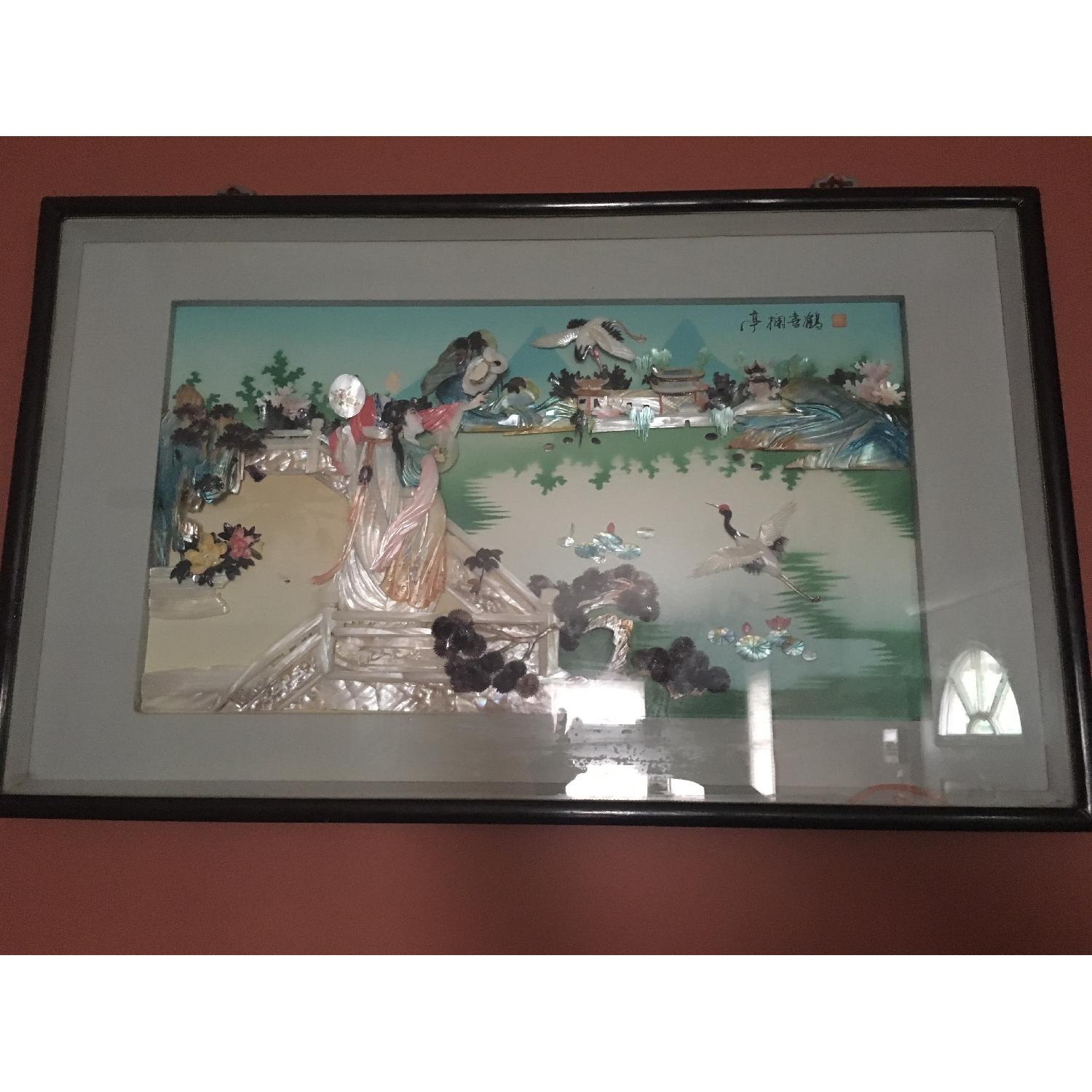 Asian Shadow Box Art - AptDeco
