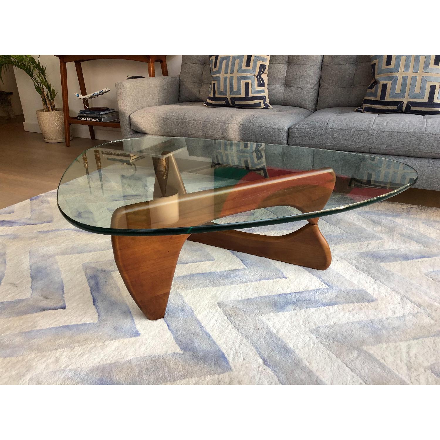 Noguchi Walnut Coffee Table Replica - AptDeco