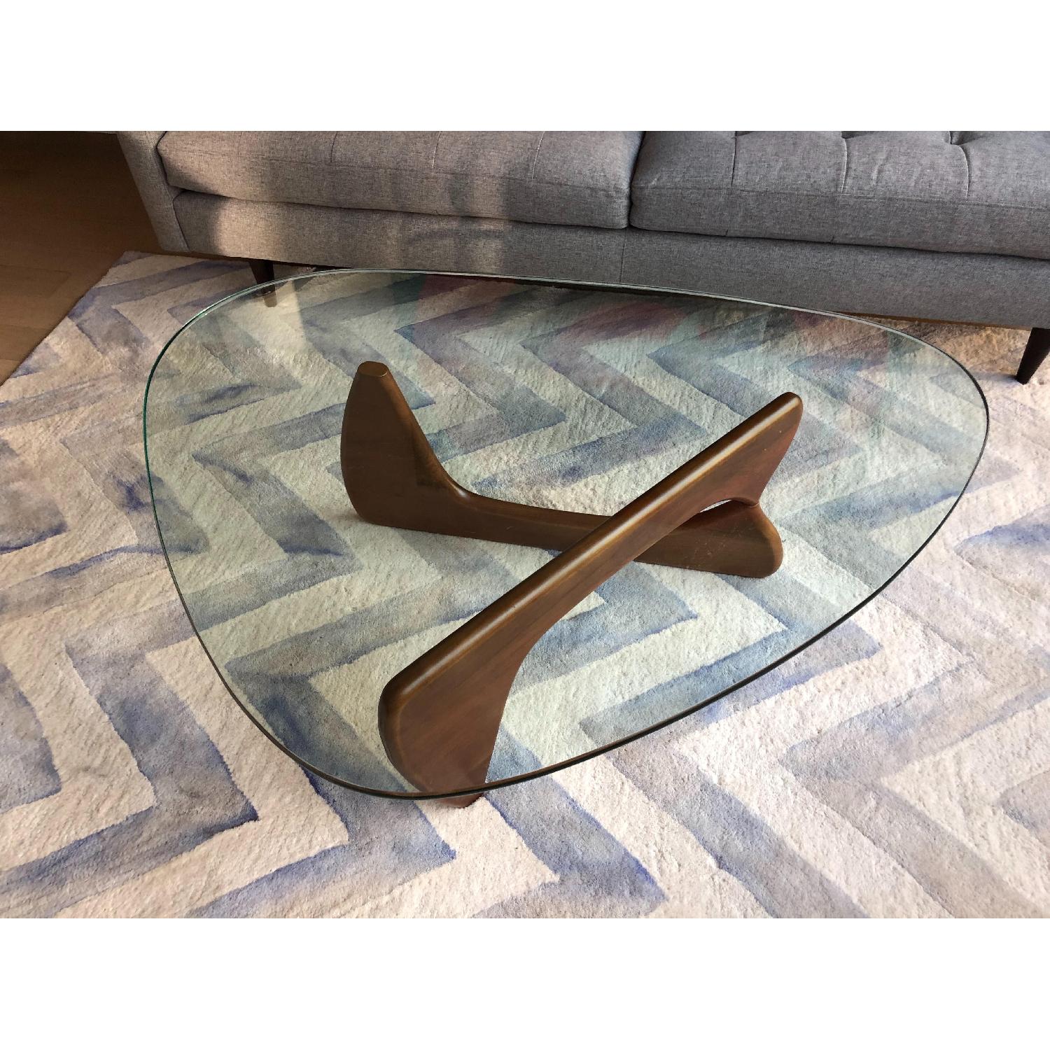 Noguchi Walnut Coffee Table Replica - AptDeco