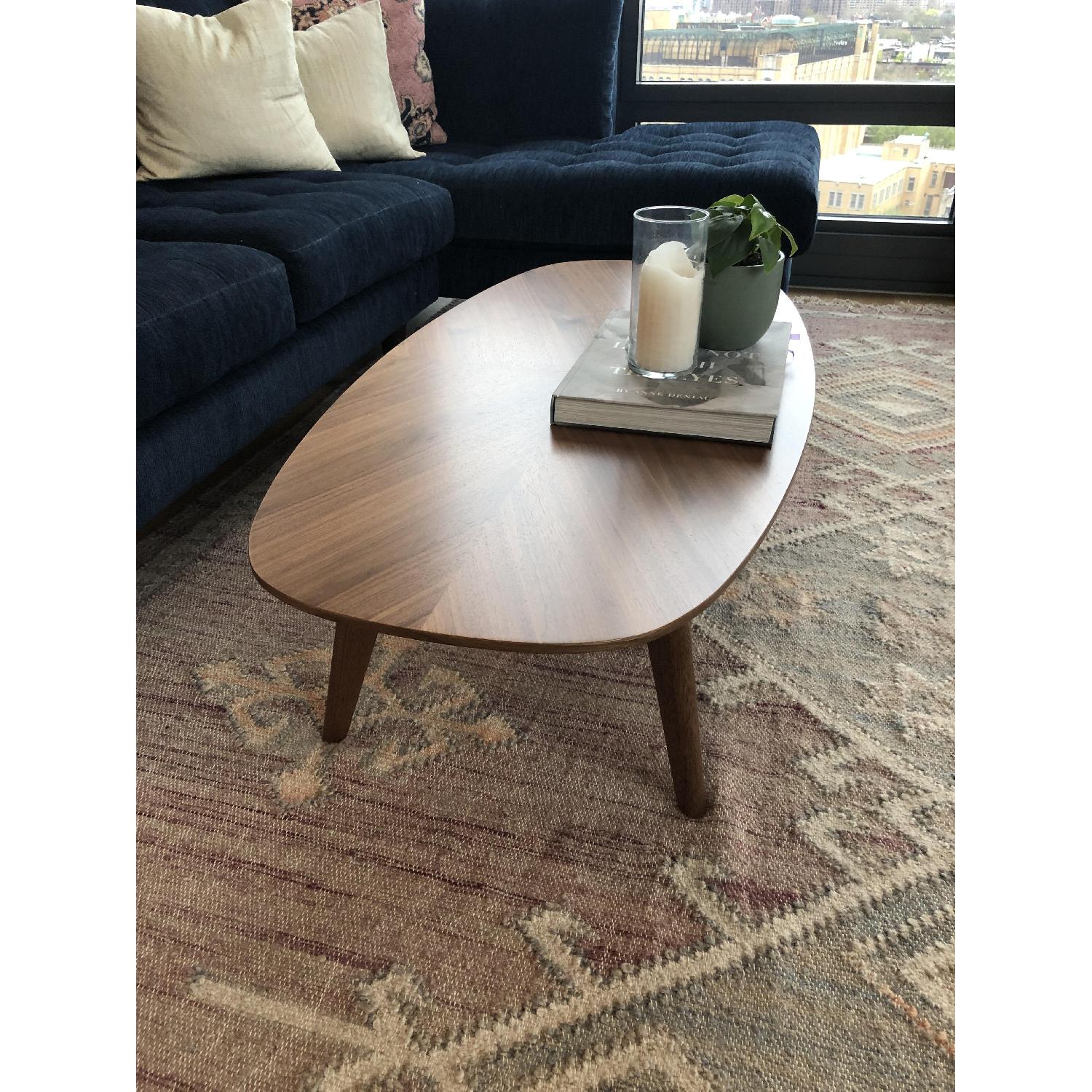 Mid-Century Style Coffee Table in Walnut Finish - AptDeco