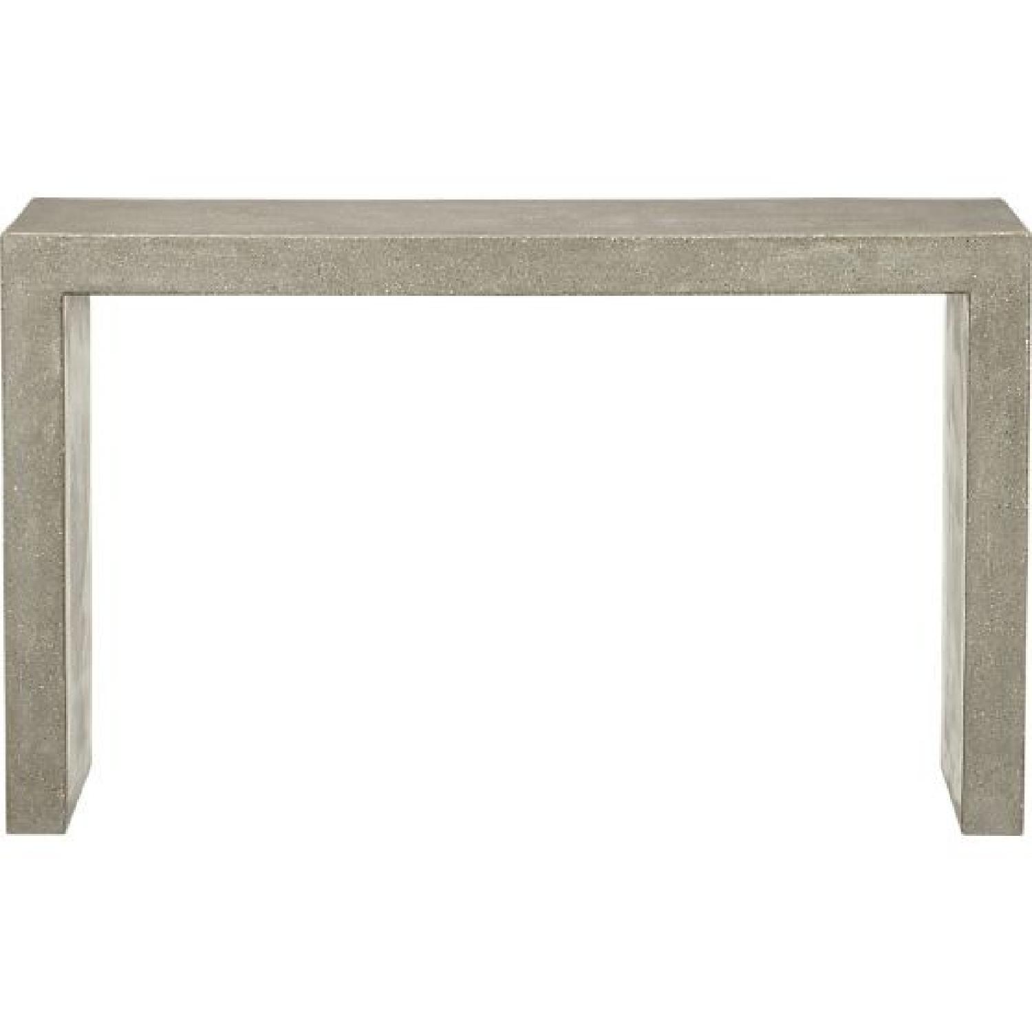 Crate & Barrel Mason Concrete Console Table - AptDeco