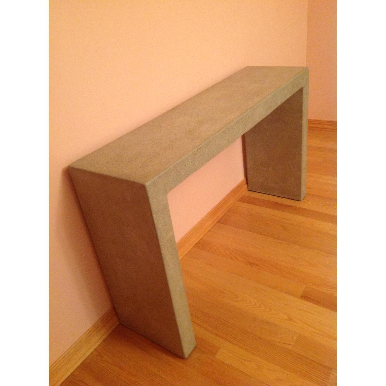 Crate & Barrel Mason Concrete Console Table - AptDeco