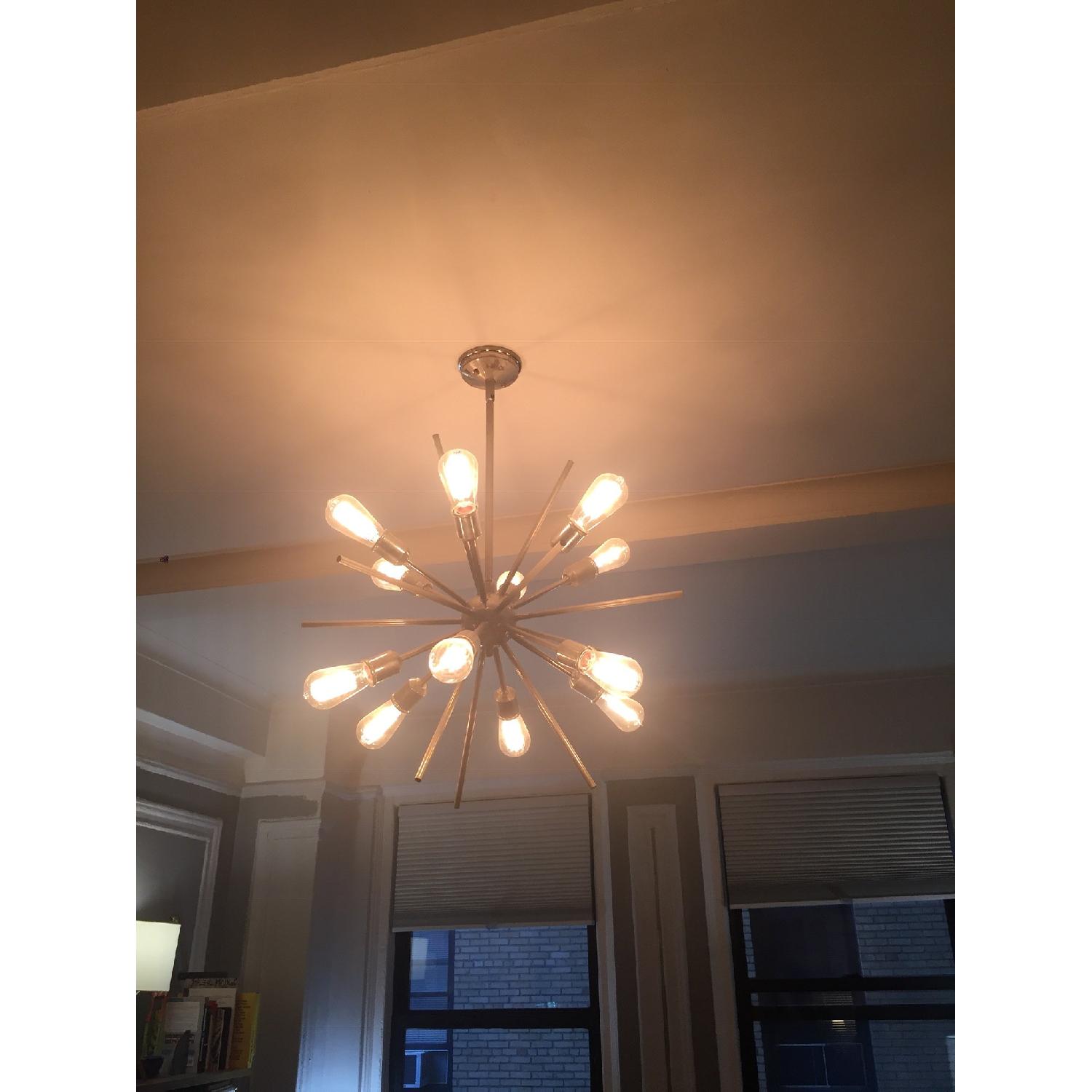 Contemporary Ceiling-Mounted Light w/ Edison Bulbs - AptDeco
