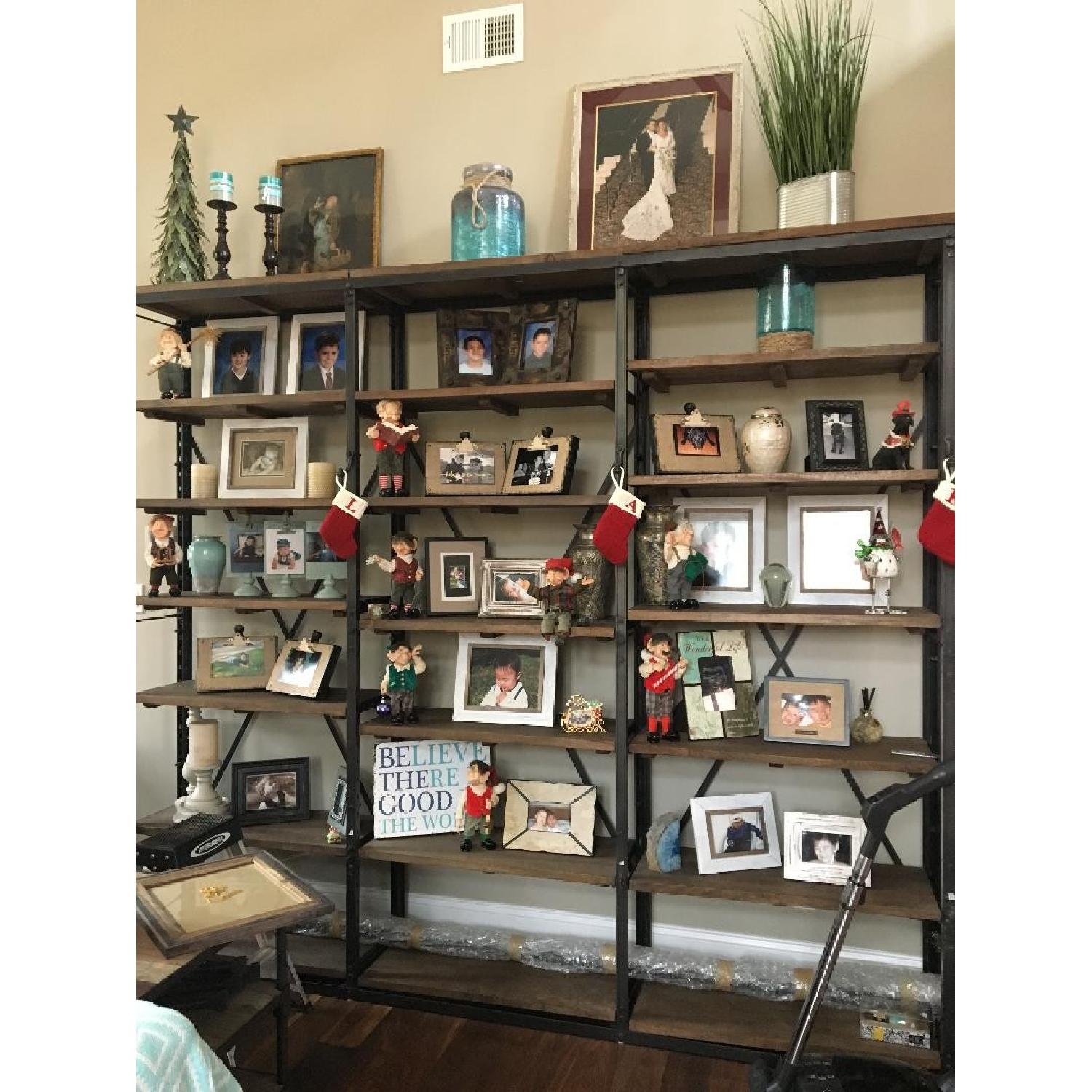 Restoration Hardware French Library Triple Shelving Unit - AptDeco