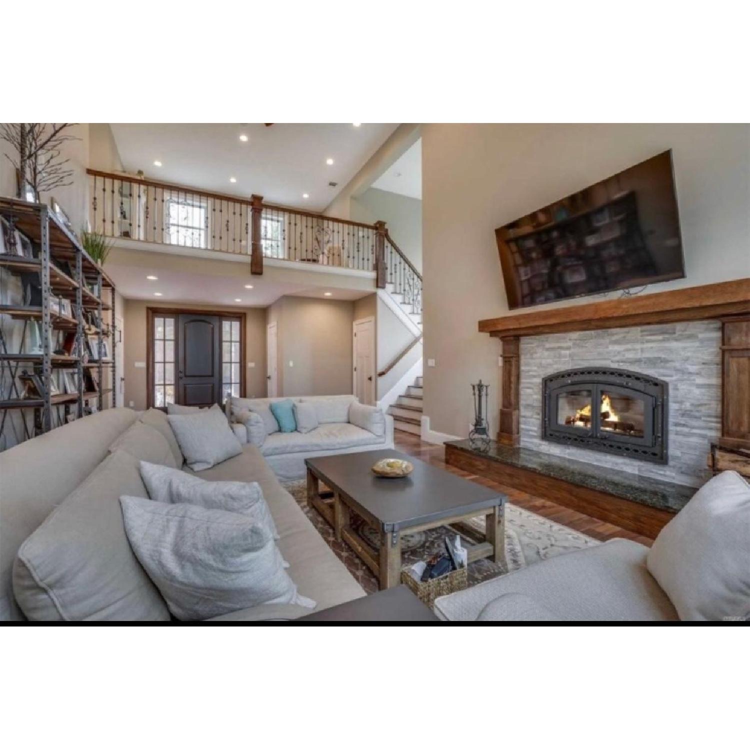 Restoration Hardware French Library Triple Shelving Unit - AptDeco