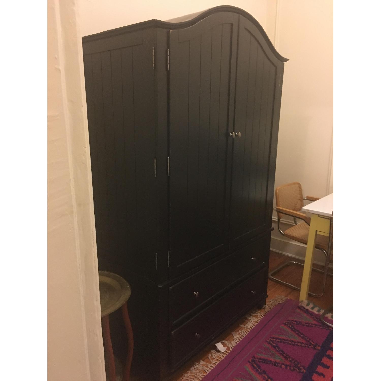 Pottery Barn Breadboard Armoire/Waredrobe - AptDeco