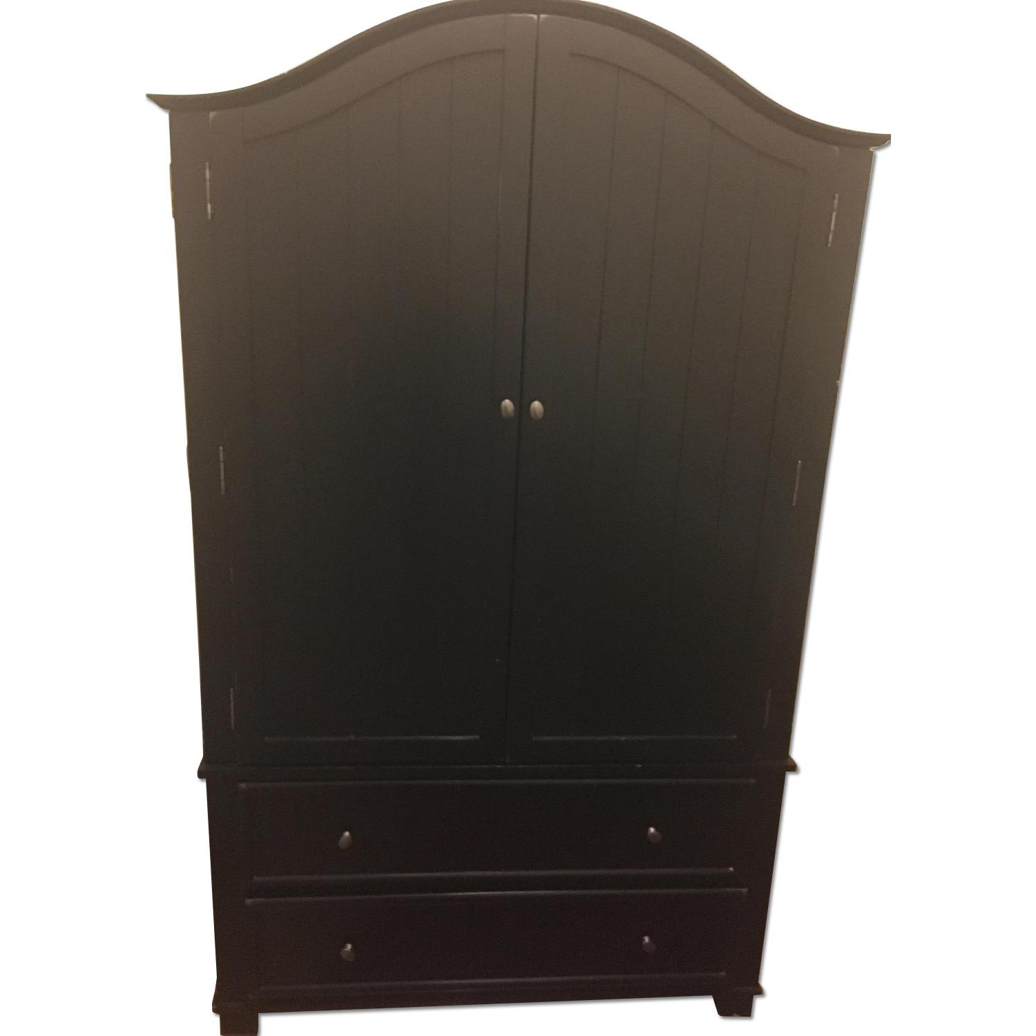 Pottery Barn Breadboard Armoire/Waredrobe - AptDeco