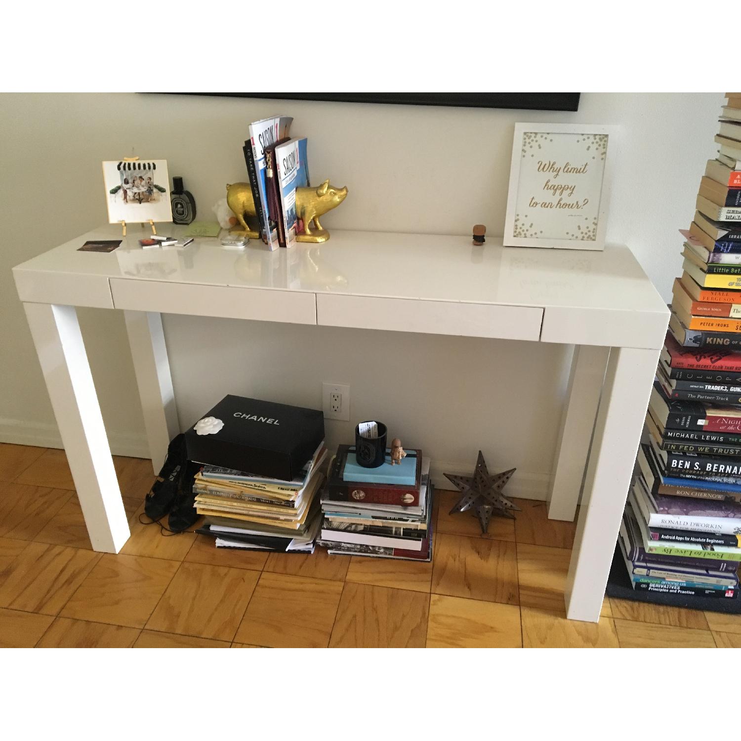 West Elm Parsons Desk/Entry Table - AptDeco