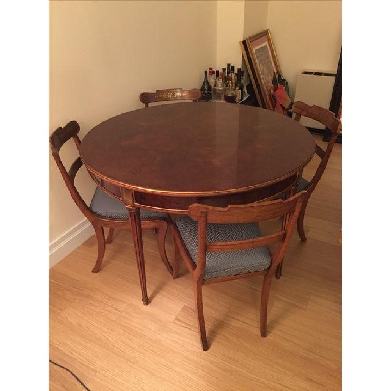 Antique 5 Piece Russian Dining Set - AptDeco