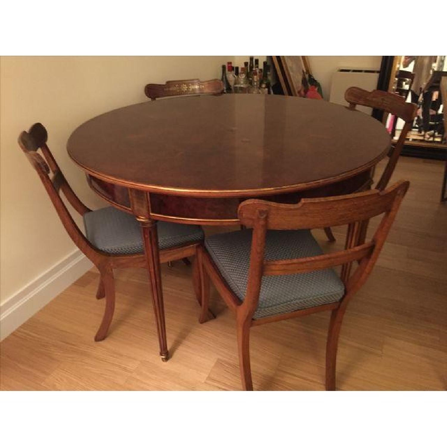 Antique 5 Piece Russian Dining Set - AptDeco
