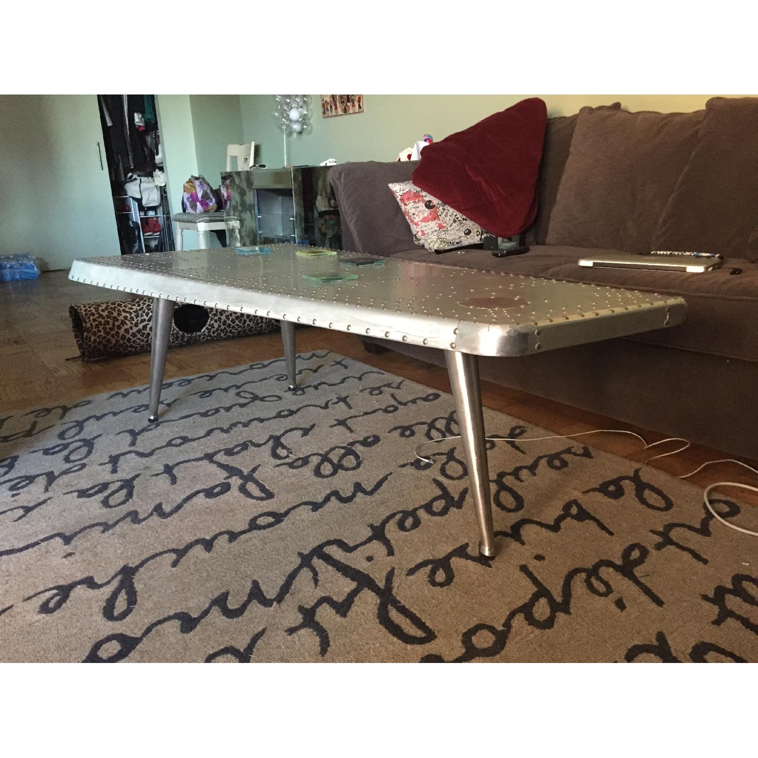 Metalworks Airplane Wing Coffee Table - AptDeco