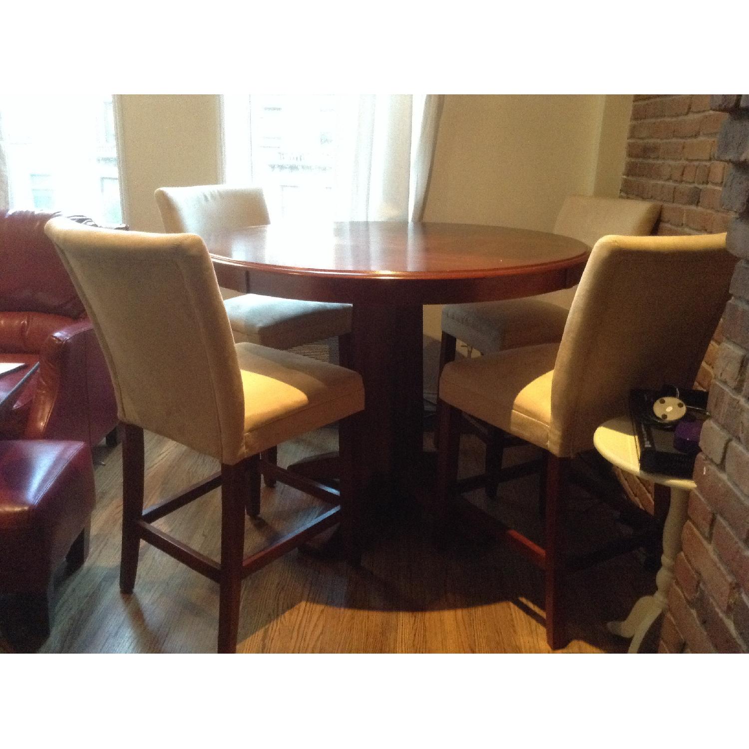 High Top Dining Table w/ 4 Chairs - AptDeco