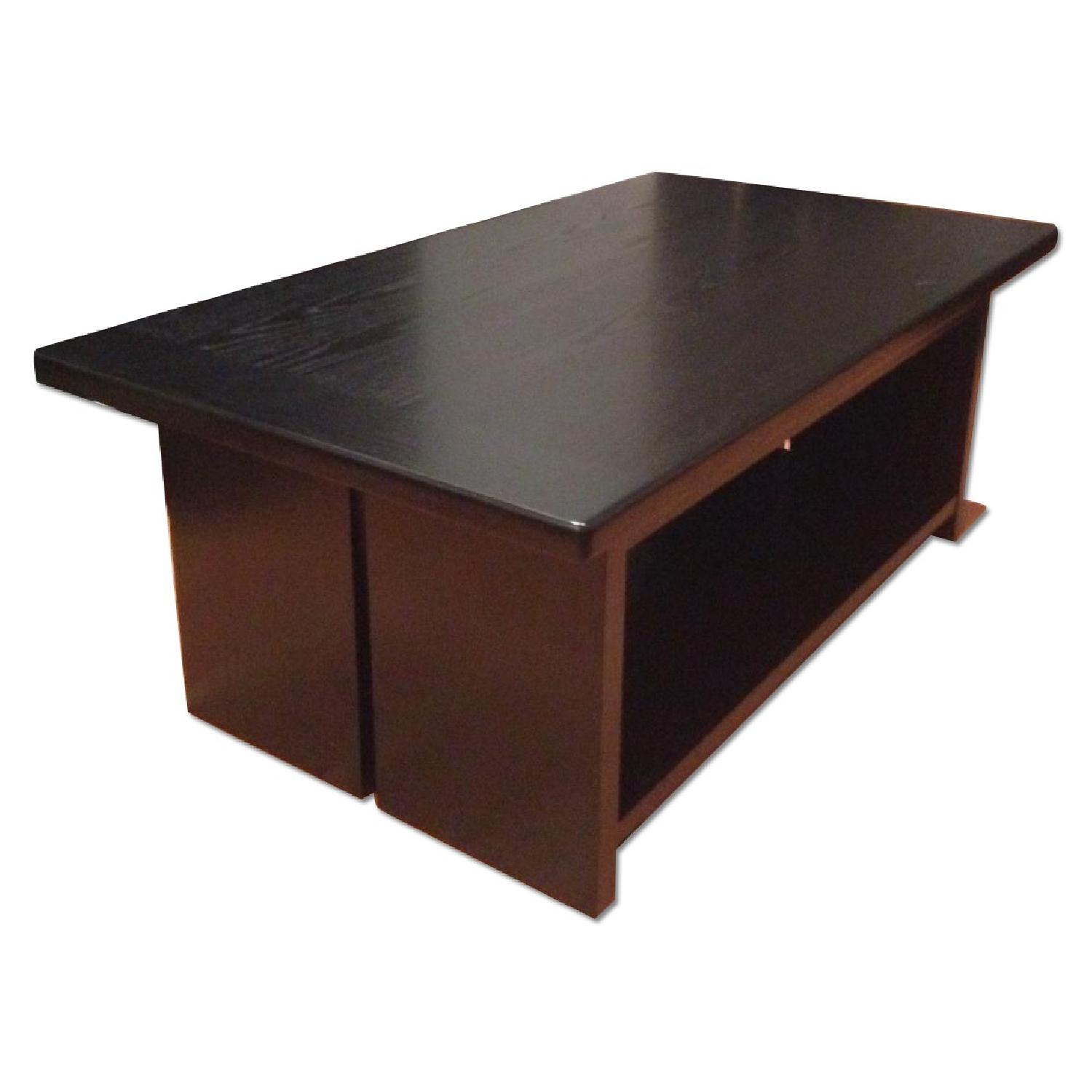 Somerton Dwelling Ebony Cocktail Table - AptDeco