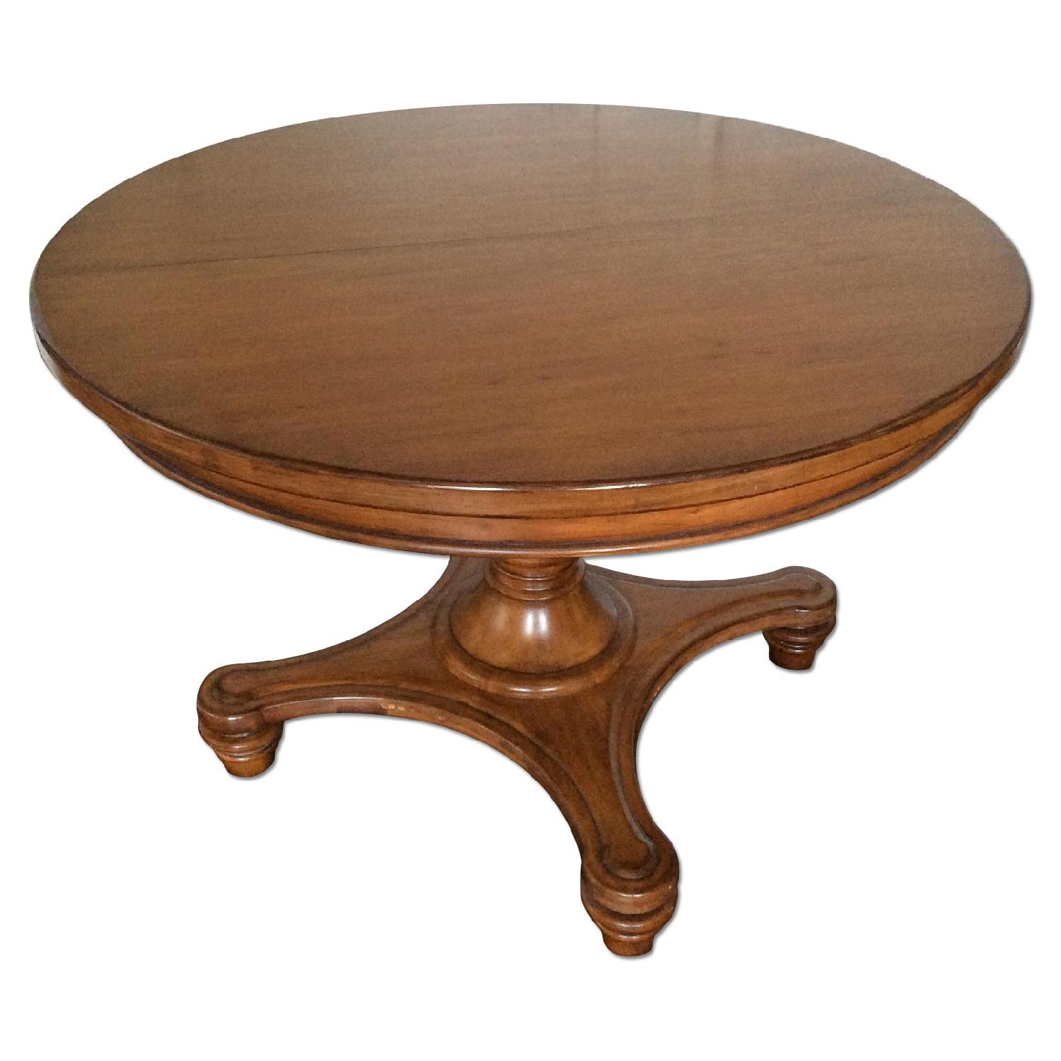 Pottery Barn Montego Pedestal Dining Table - AptDeco