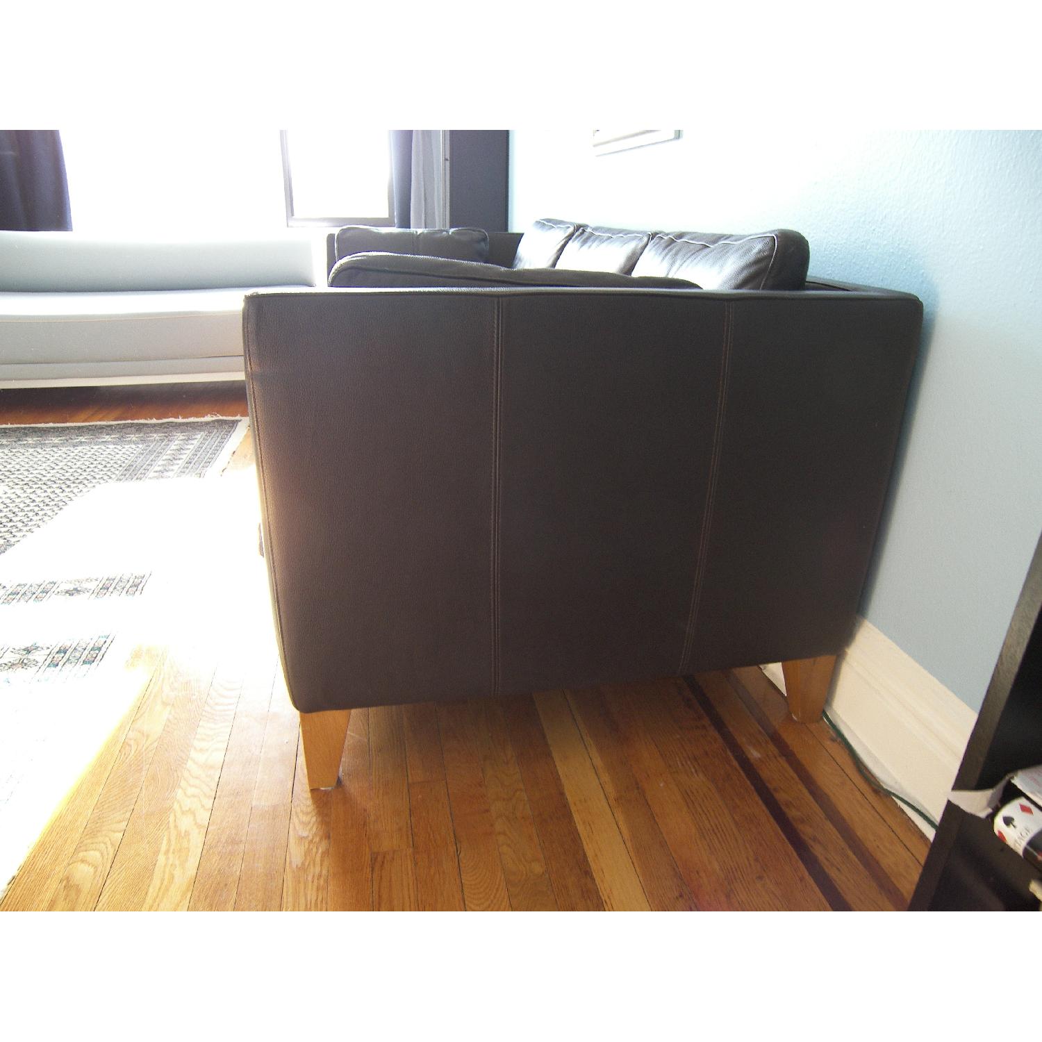 Ikea Stockholm Seglora Dark Brown Sofa - AptDeco