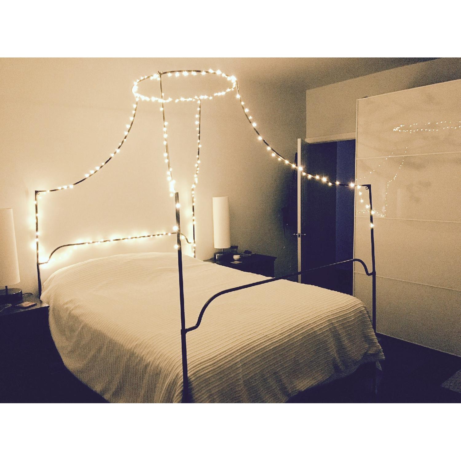 Anthropologie Italian Campaign Canopy Bed - AptDeco