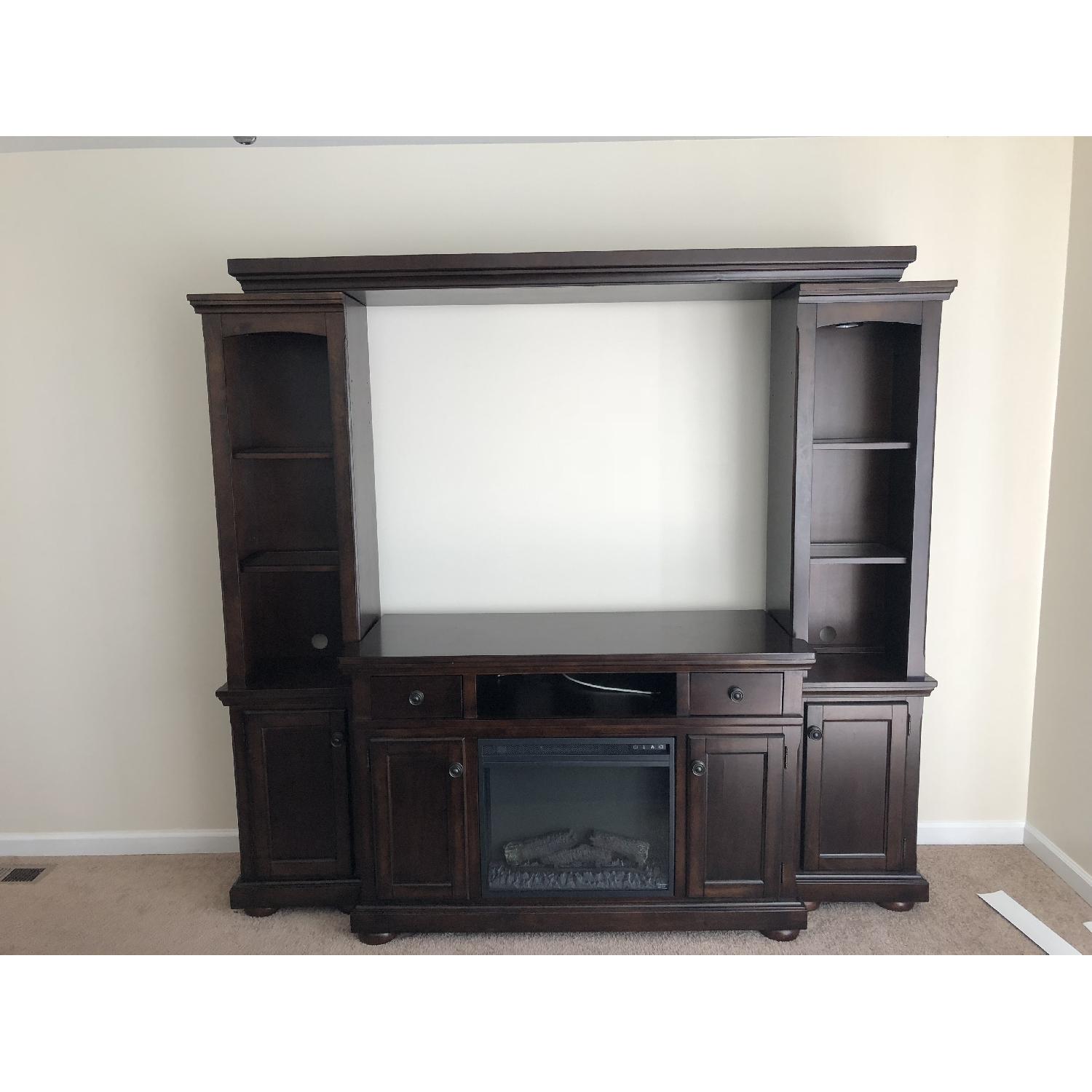 Ashley Porter 4-Piece Entertainment Center w/ Fireplace - AptDeco