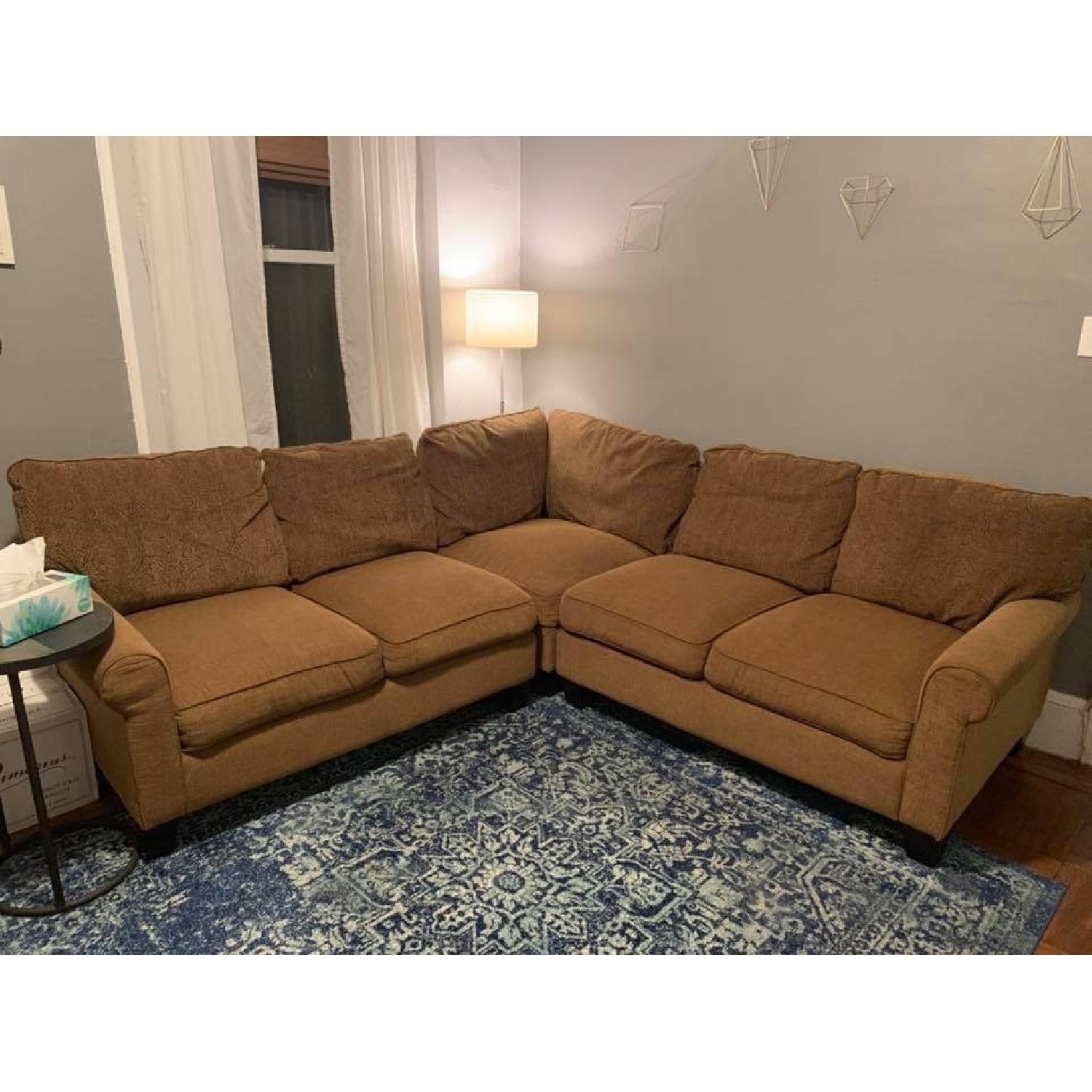 Pier 1 Corner 3-Piece Sectional Sofa - AptDeco