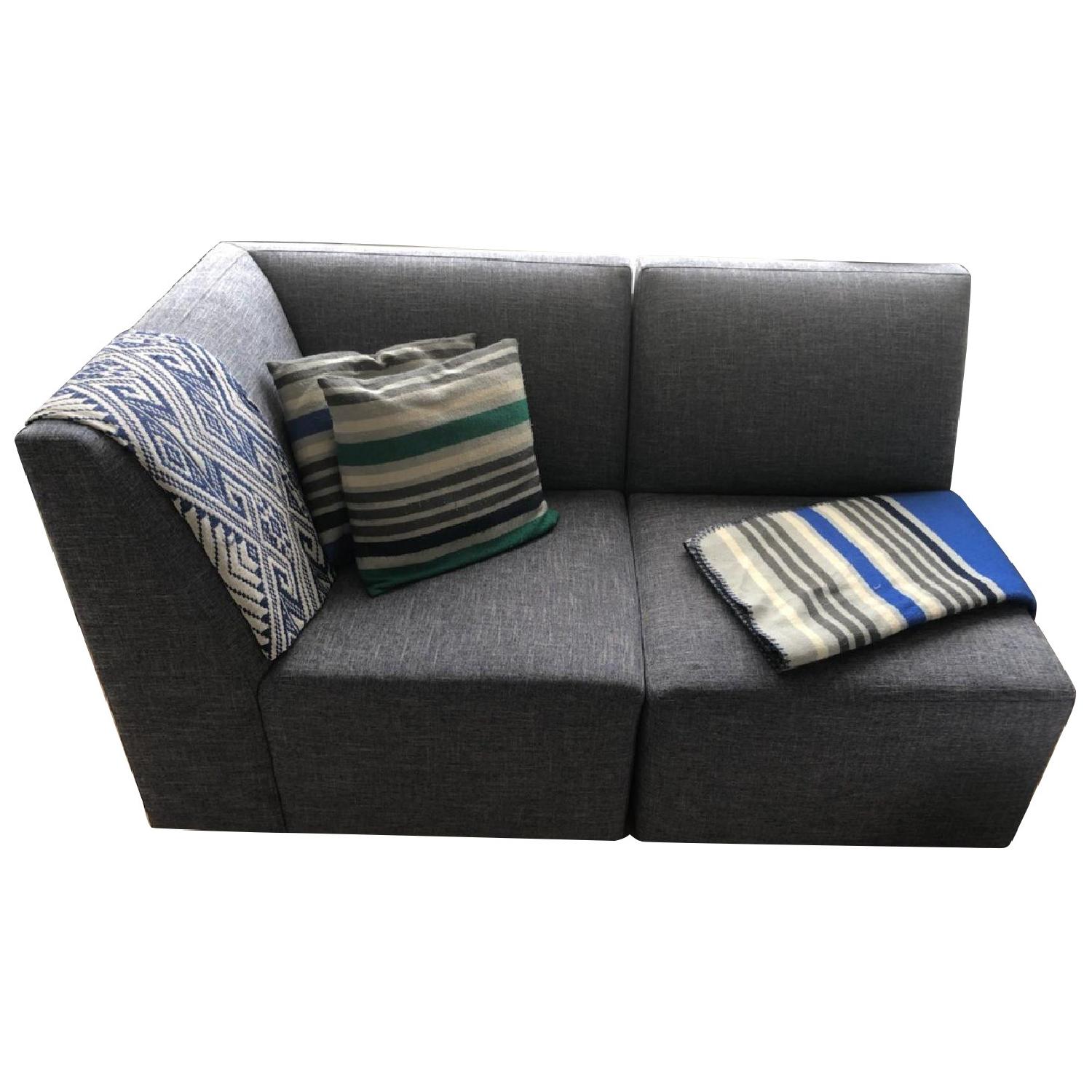 CB2 Custom Uno 2-Piece Sectional Sofa - AptDeco