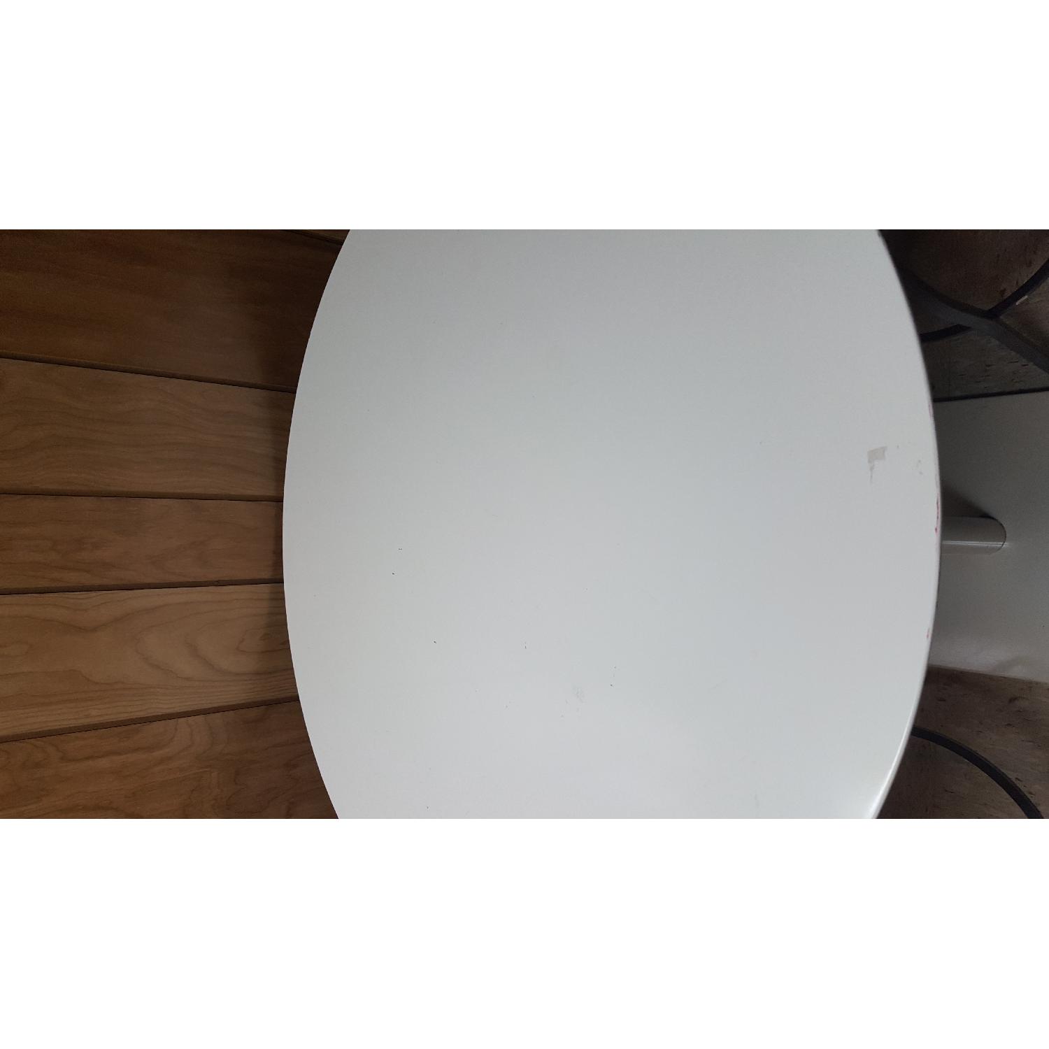 Tall White Bar Table - AptDeco