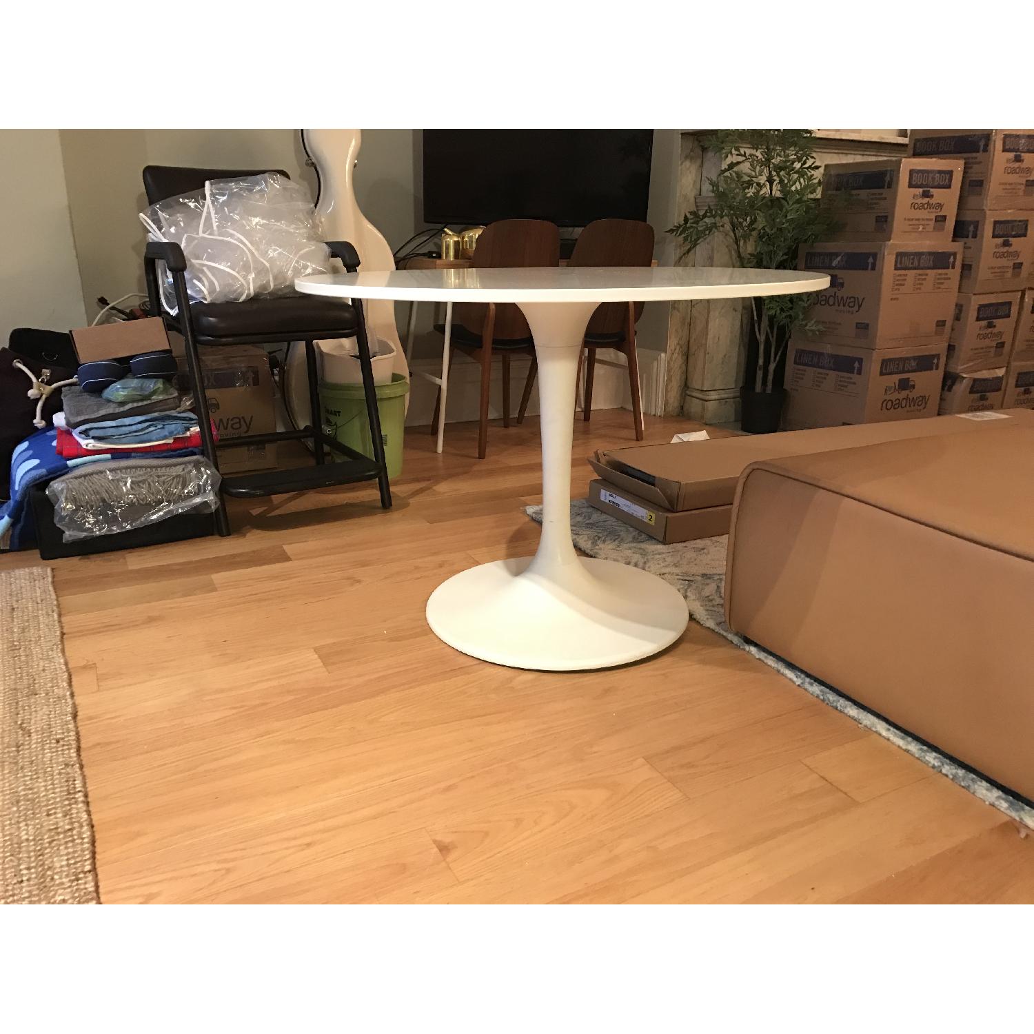 Ikea Docksta White Dining Table - AptDeco