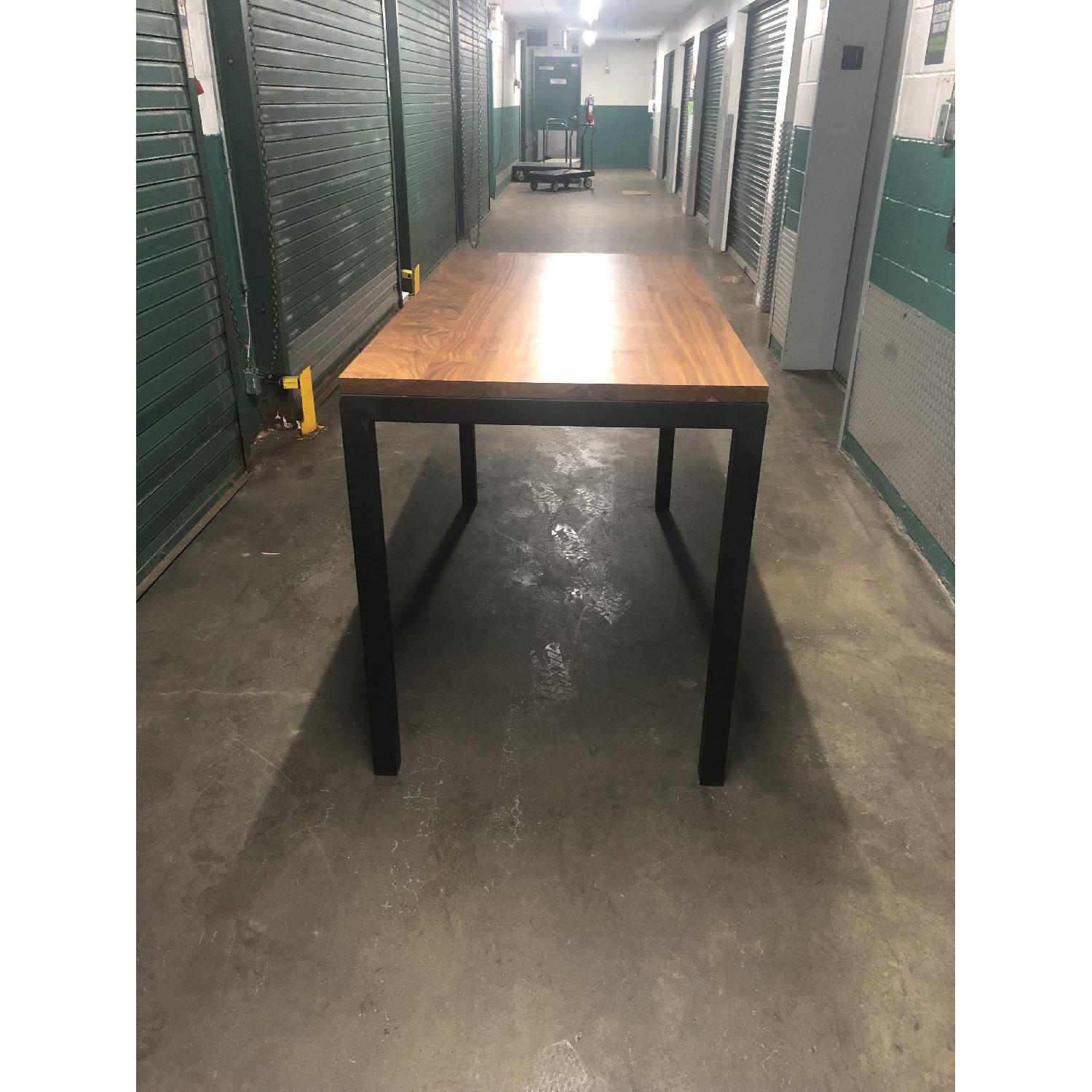 Room & Board Parson Counter Table w/ Walnut Top/Steel Base - AptDeco