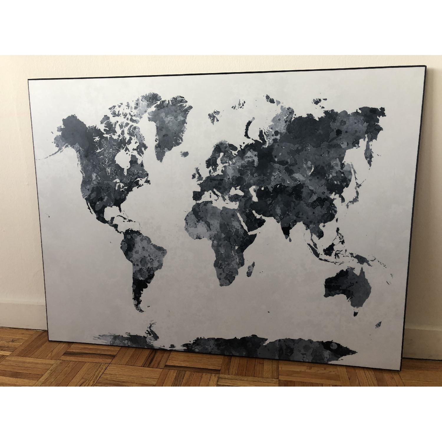 Abstract Watercolor World Map - AptDeco